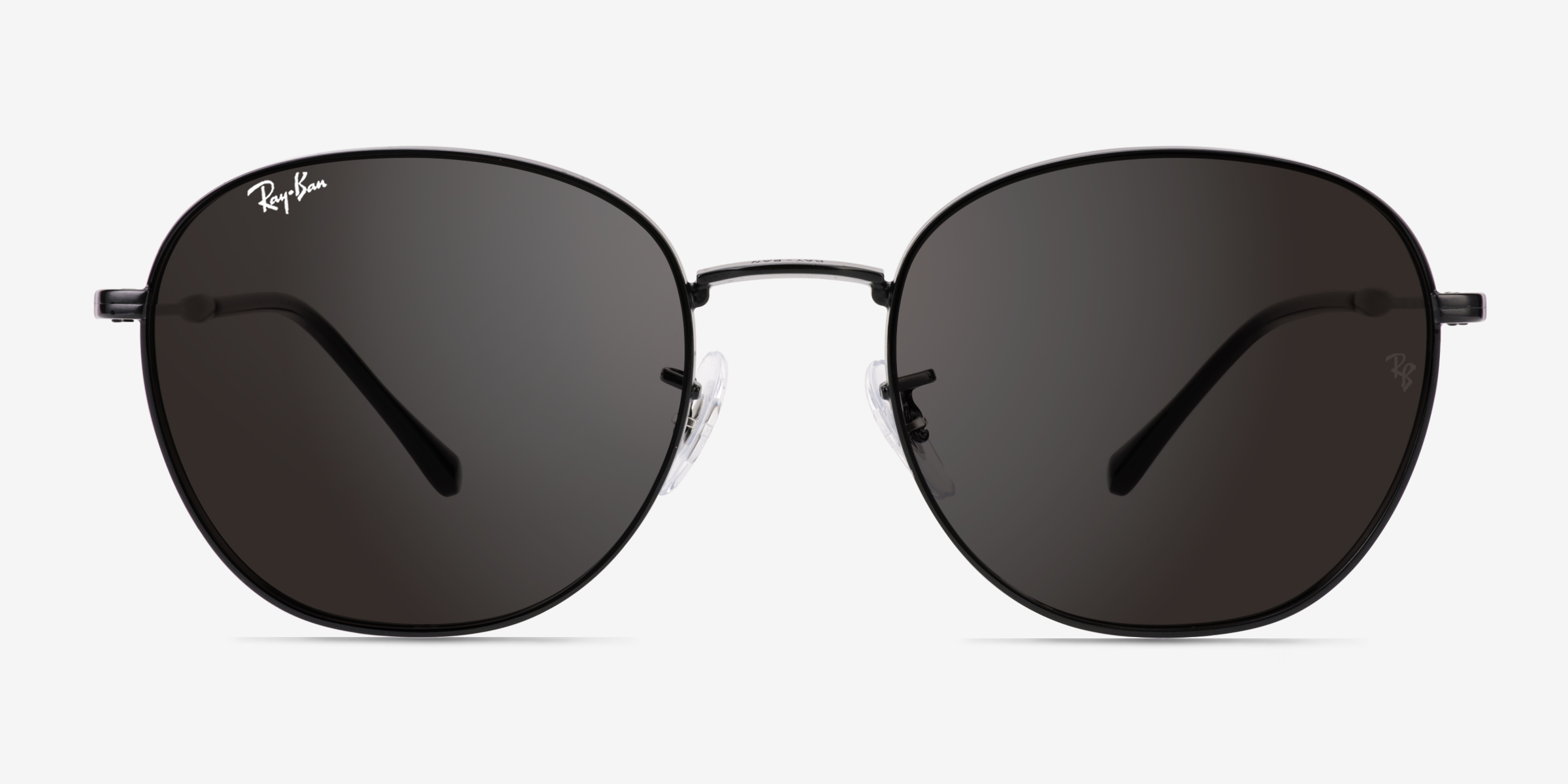 Ray-Ban RB3809 - Round Black Frame Prescription Sunglasses | Eyebuydirect