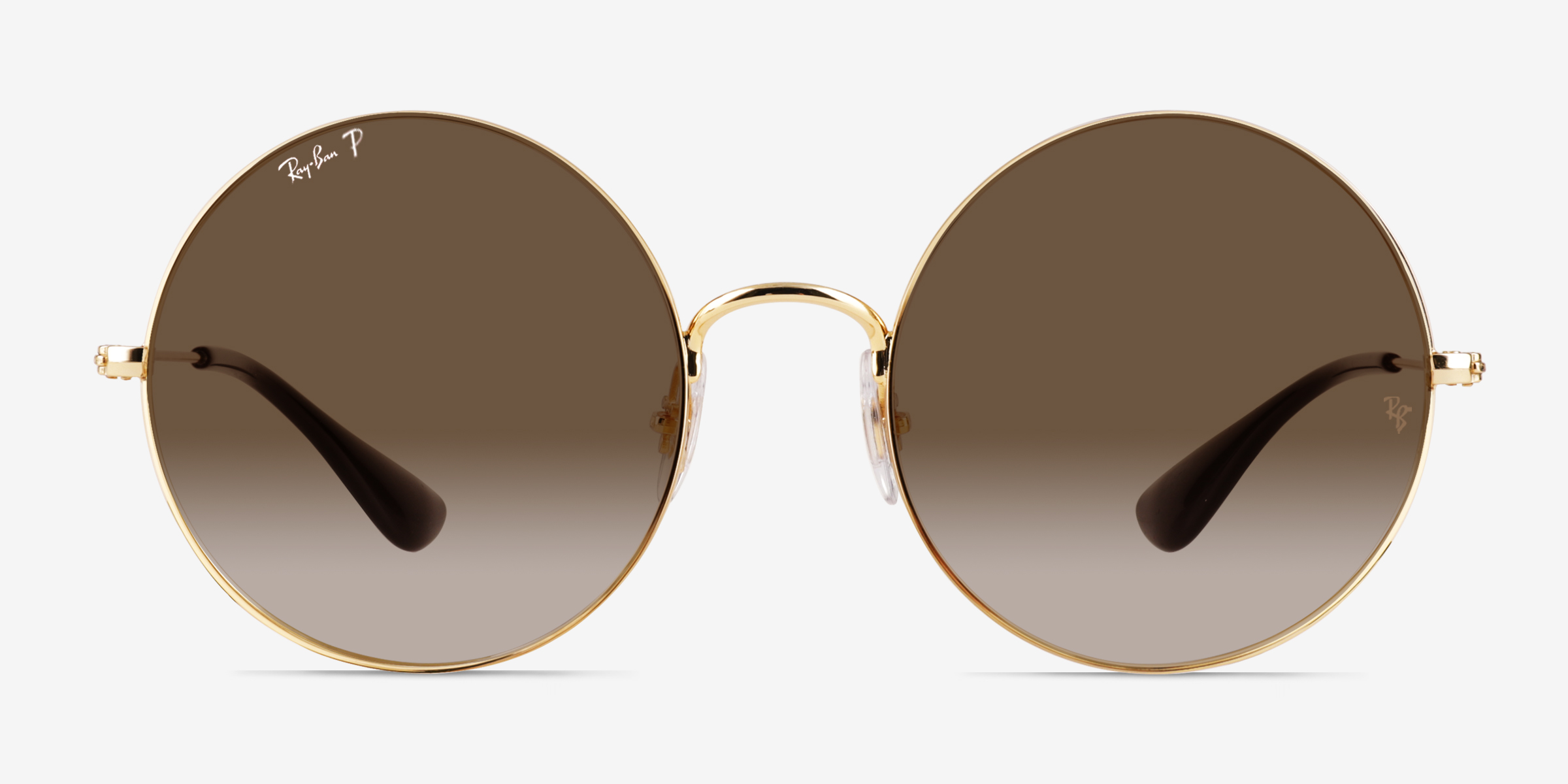 Ray-Ban RB3592 - Round Gold Frame Prescription Sunglasses | Eyebuydirect