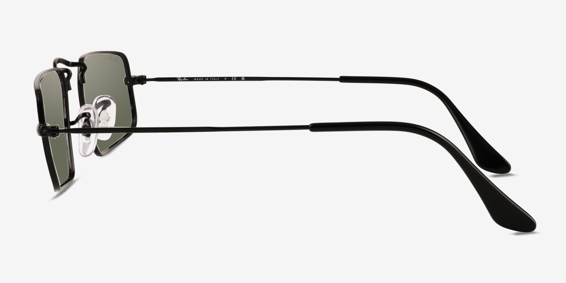 Ray-Ban RB3957 Julie - Rectangle Shiny Black Frame Prescription ...