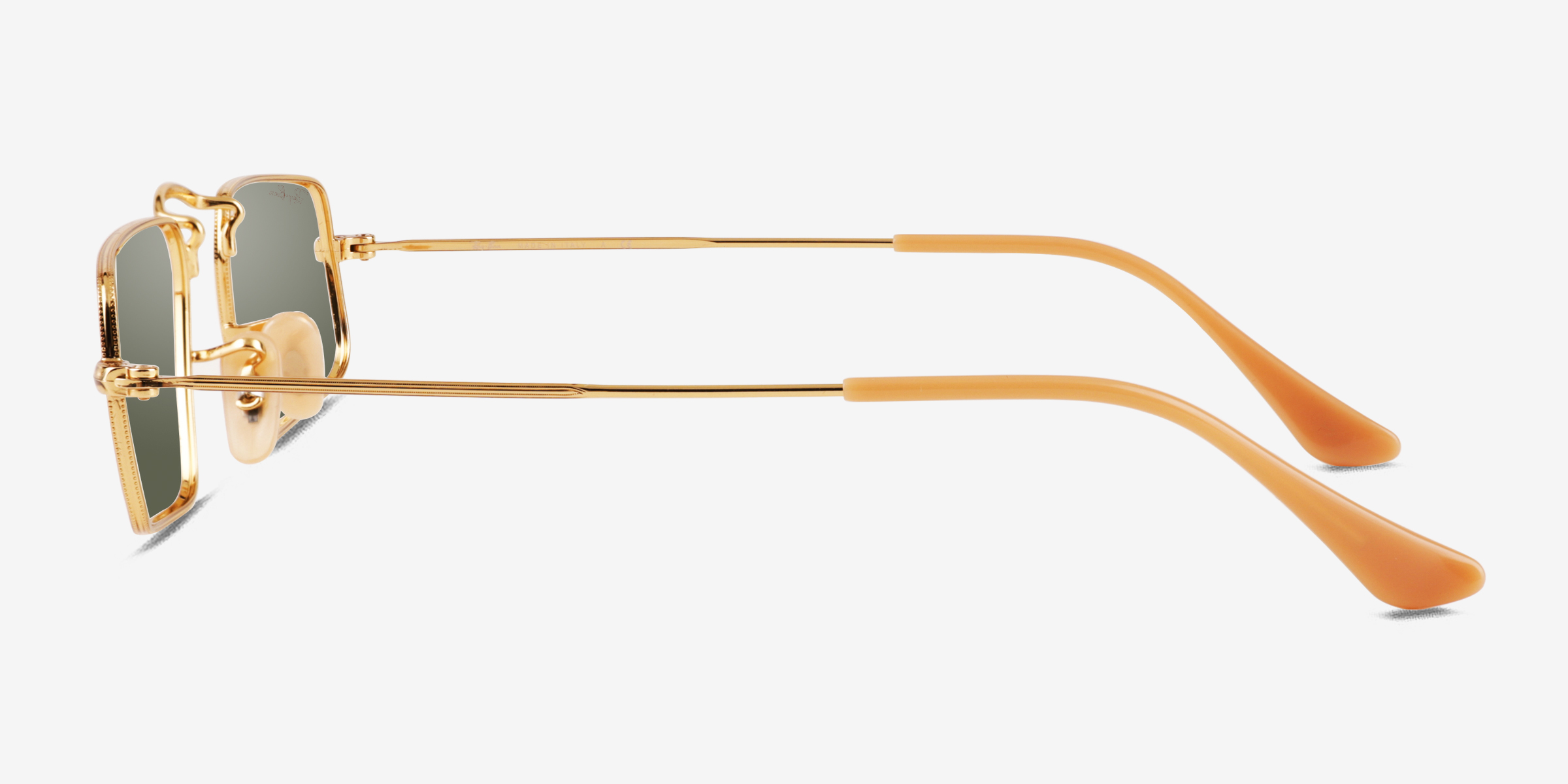 Ray-Ban RB3957 Julie - Rectangle Gold Frame Prescription Sunglasses ...