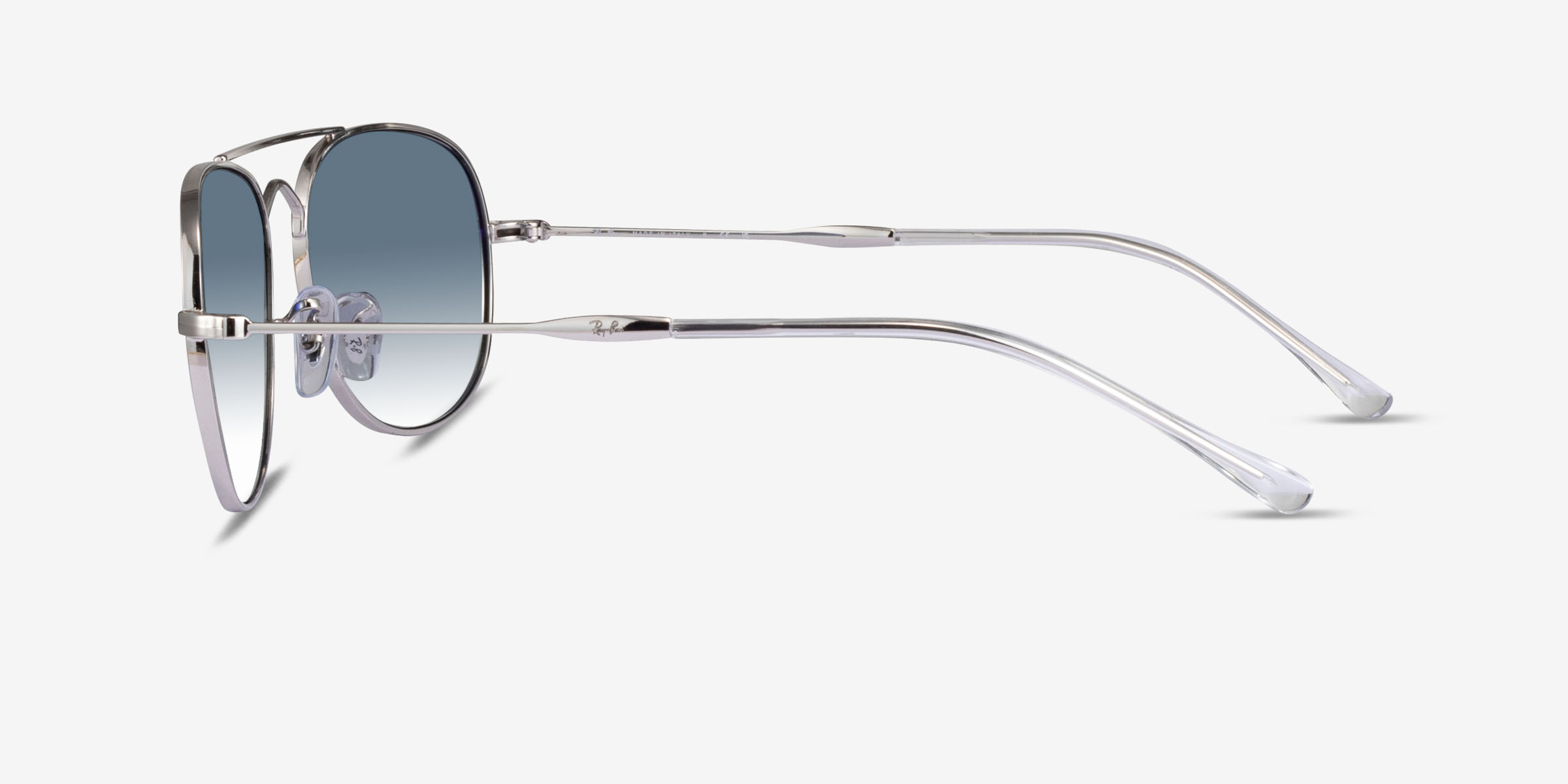 Ray-Ban RB3735 - Aviator Silver Frame Prescription Sunglasses ...
