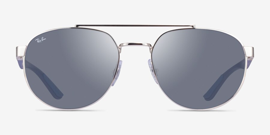 Ray-Ban RB3736 Liefforce - Aviator Shiny Silver Frame Prescription ...