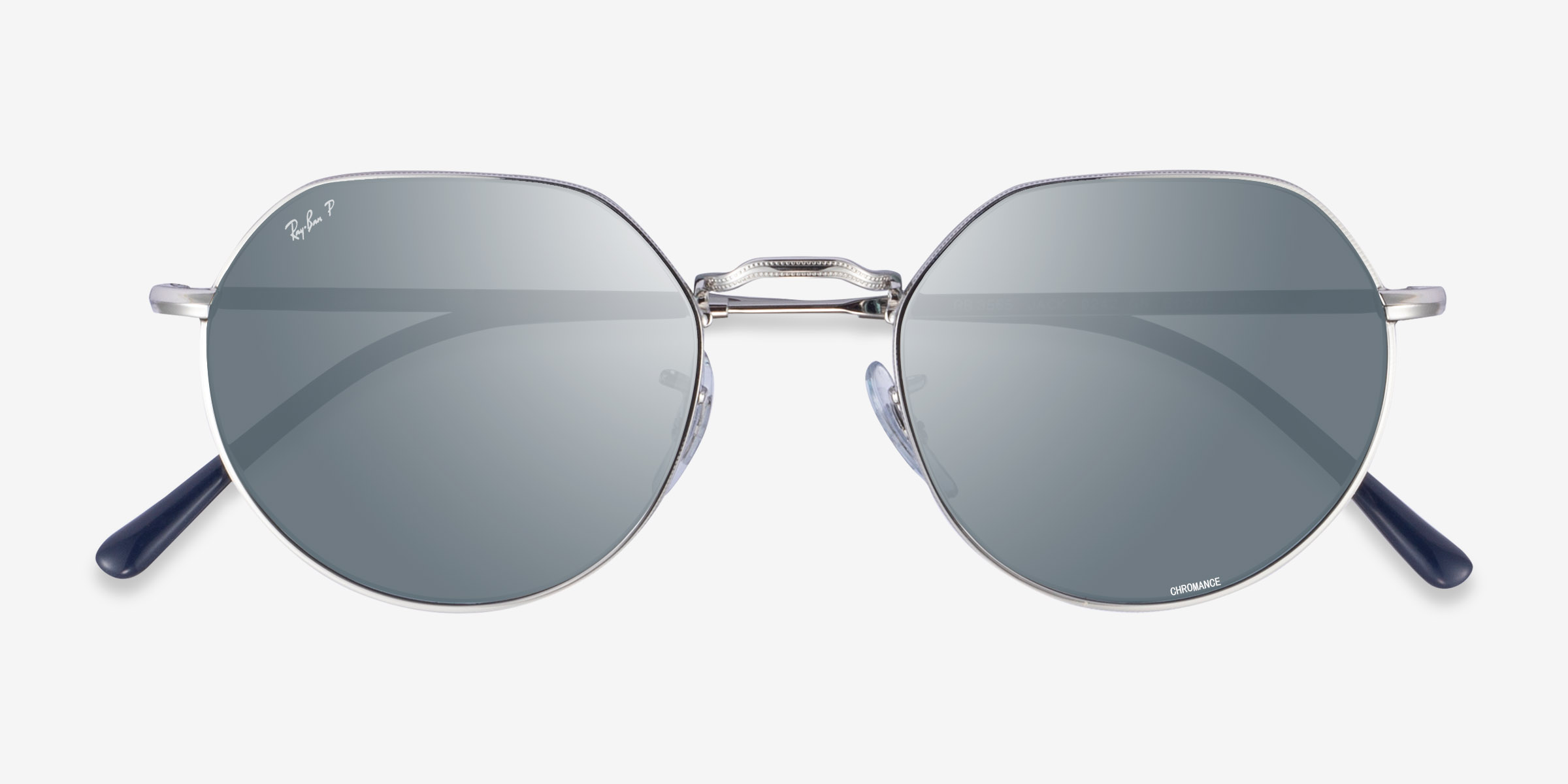 Ray-Ban RB3565 Jack - Geometric Silver Frame Prescription Sunglasses ...