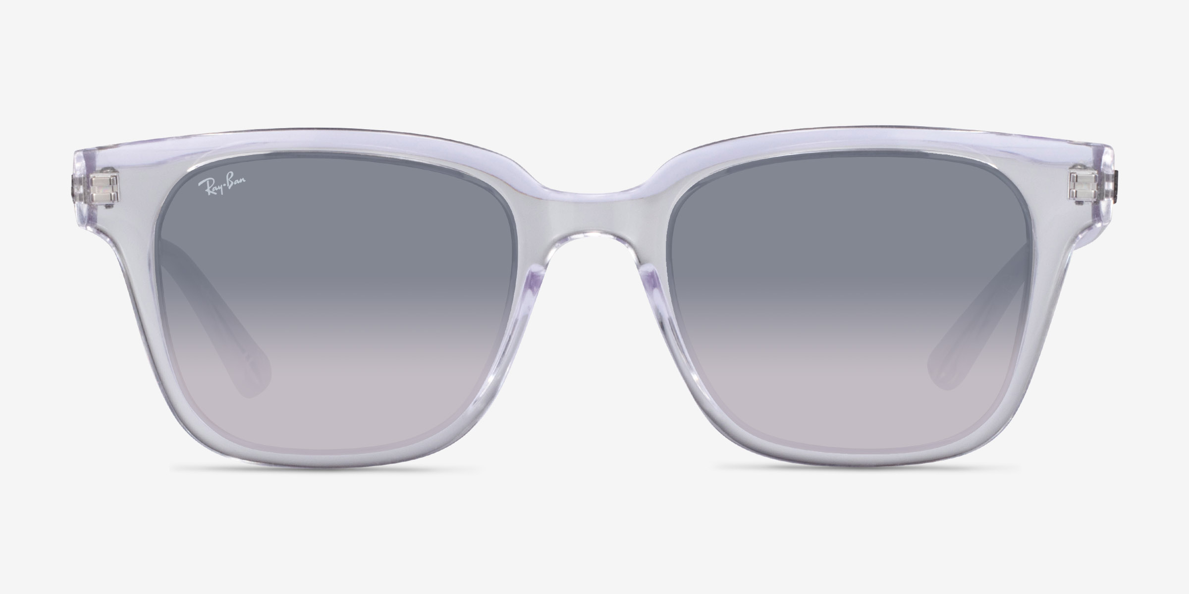 Ray-Ban RB4323 - Square Transparent Frame Prescription Sunglasses ...