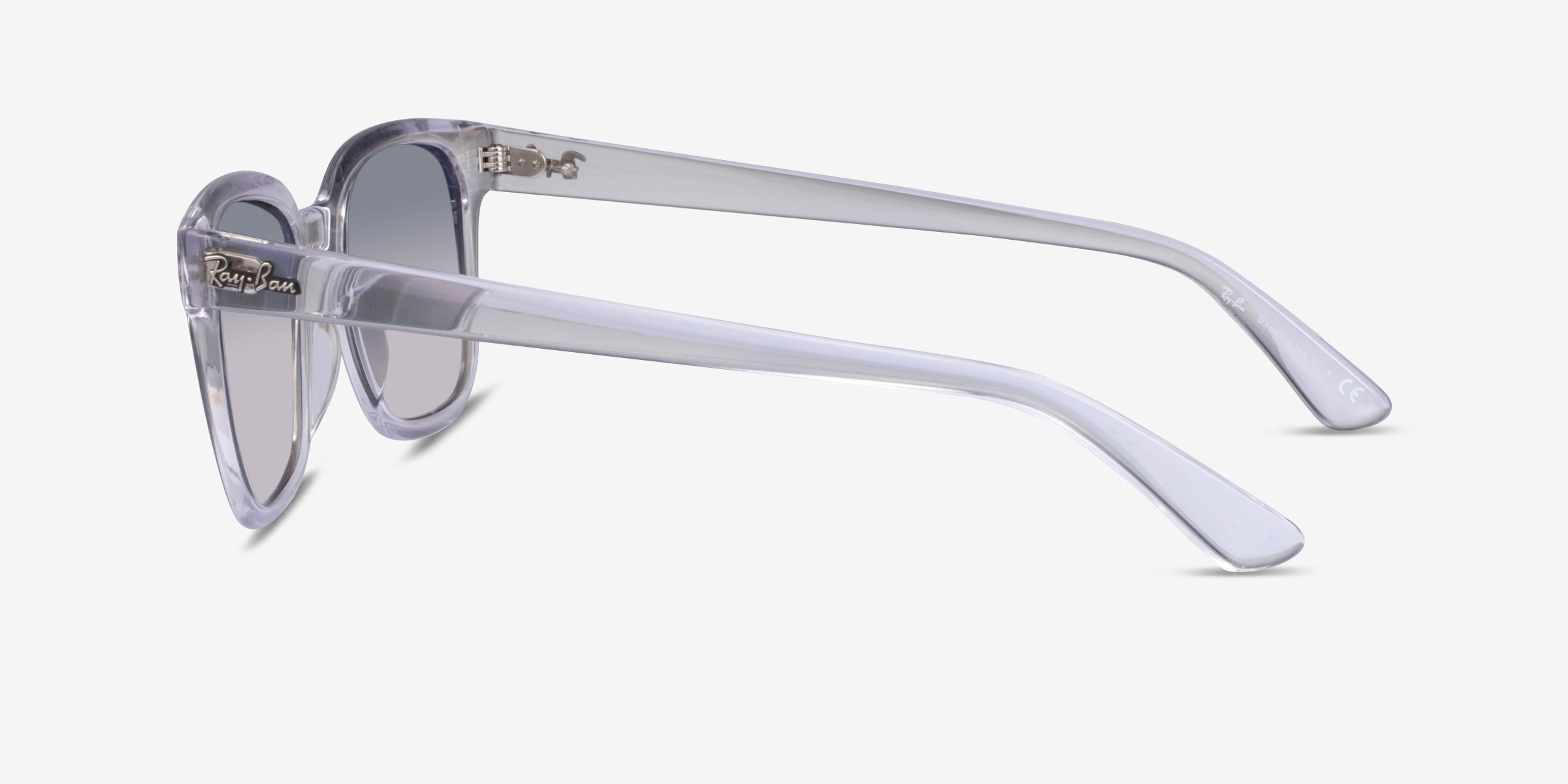 Ray-Ban RB4323 - Square Transparent Frame Prescription Sunglasses ...