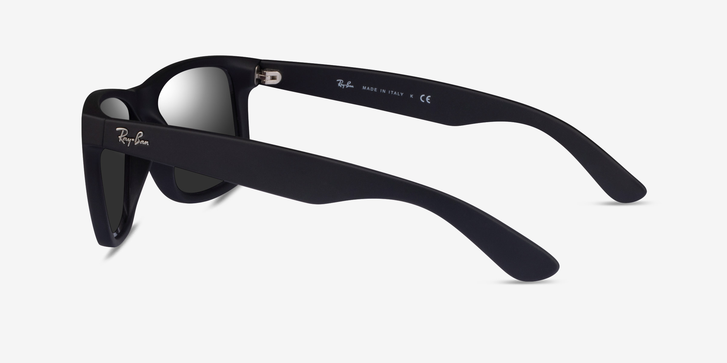 Ray-Ban Justin - Square Matte Black Frame Sunglasses For Men ...