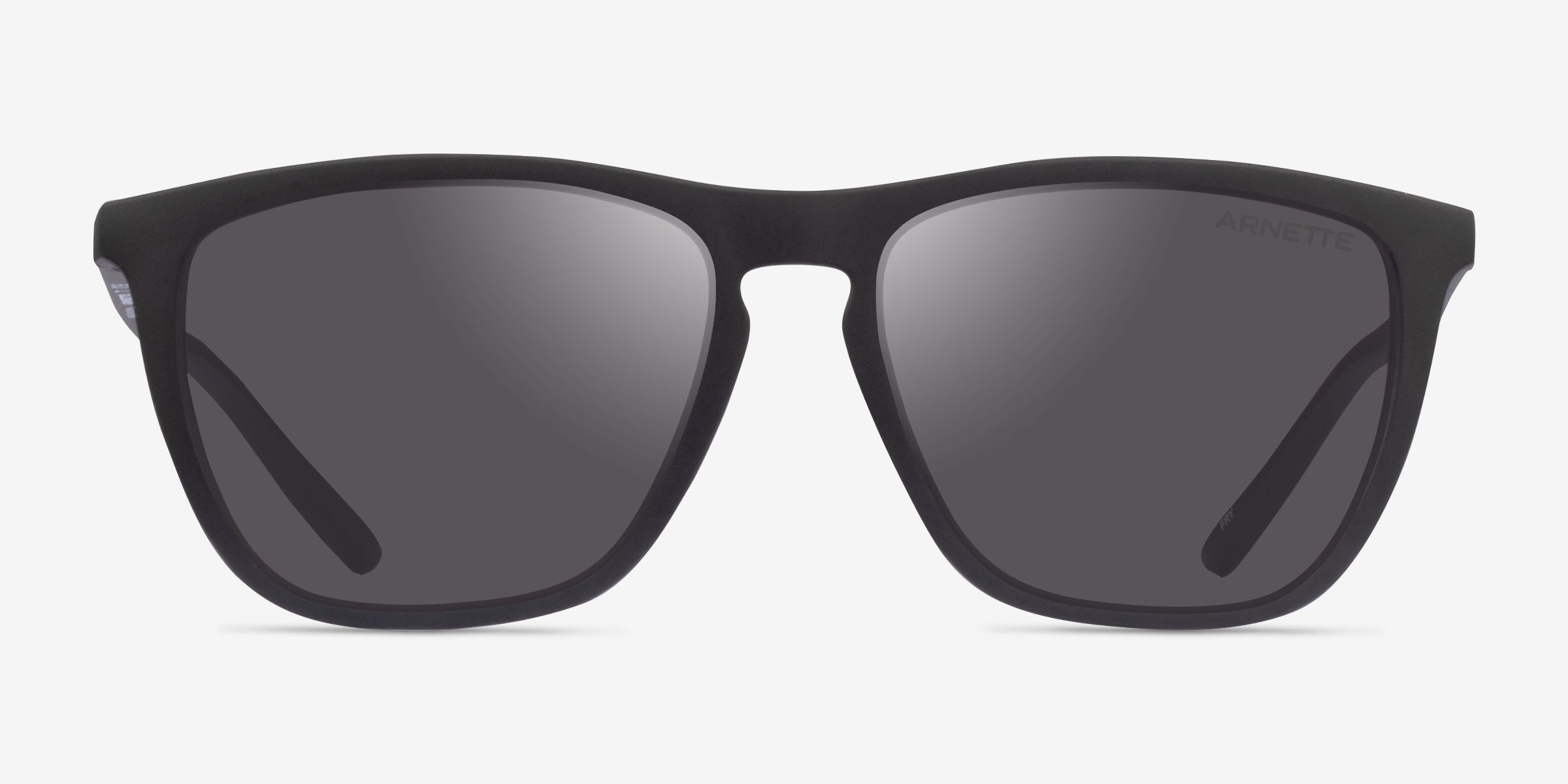 ARNETTE Fry - Square Matte Black Frame Prescription Sunglasses ...