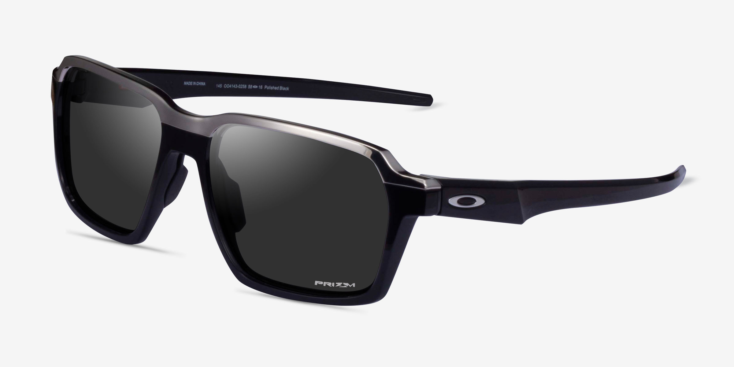 Oakley Parlay - Rectangle Polished Black Frame Sunglasses For Men ...
