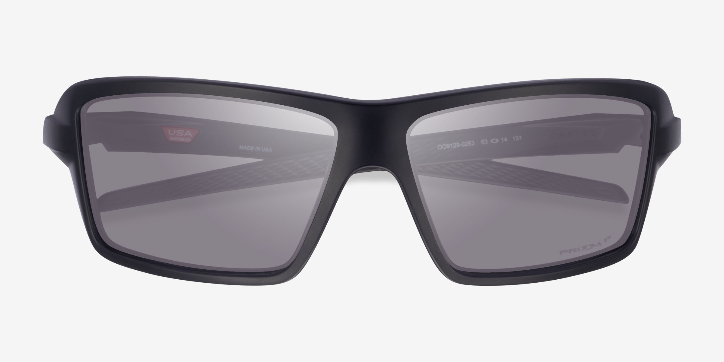 Oakley Cables - Rectangle Black Frame Sunglasses For Men | Eyebuydirect