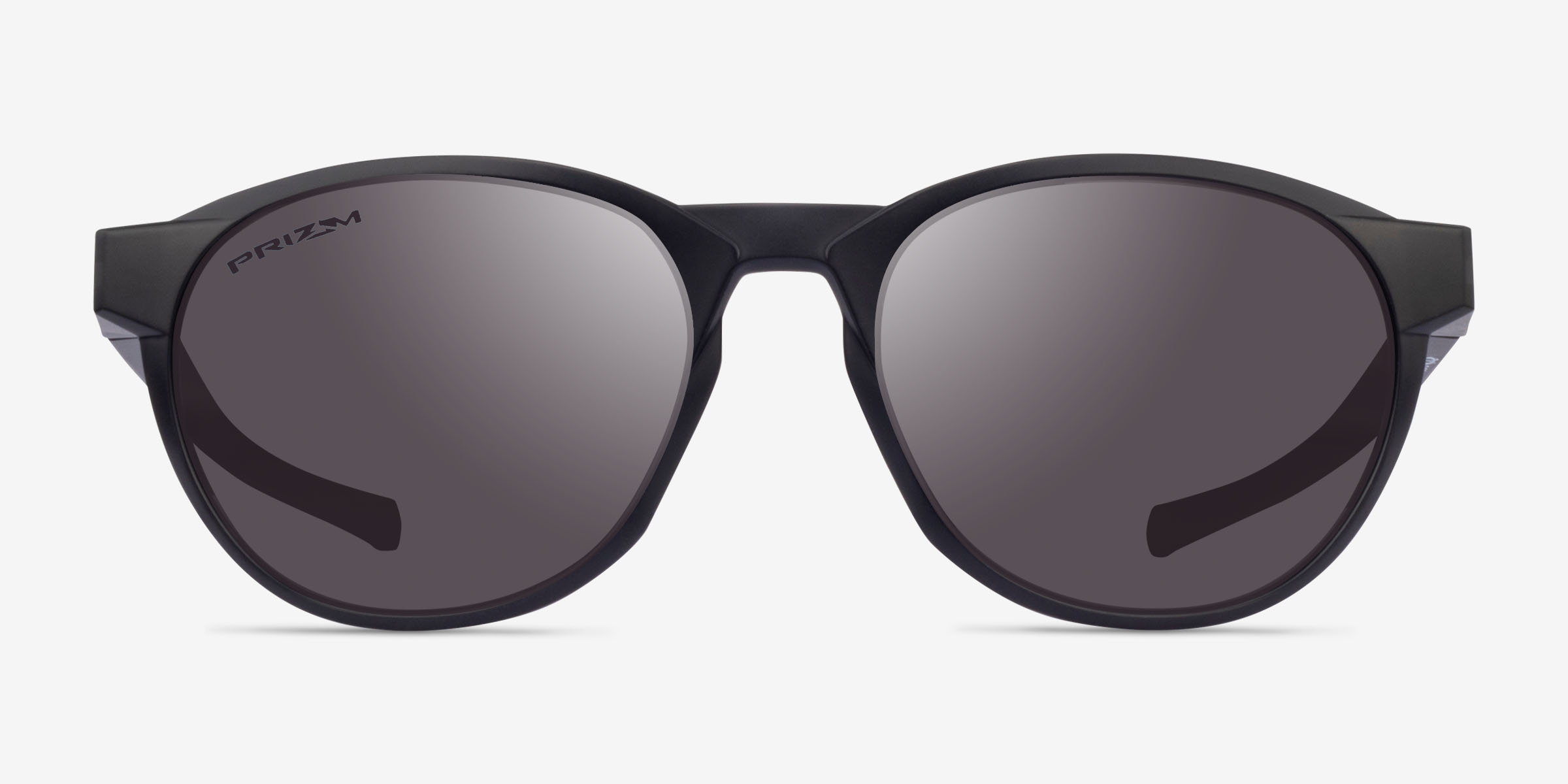 Oakley Reedmace - Round Matte Black Ink Frame Prescription Sunglasses ...