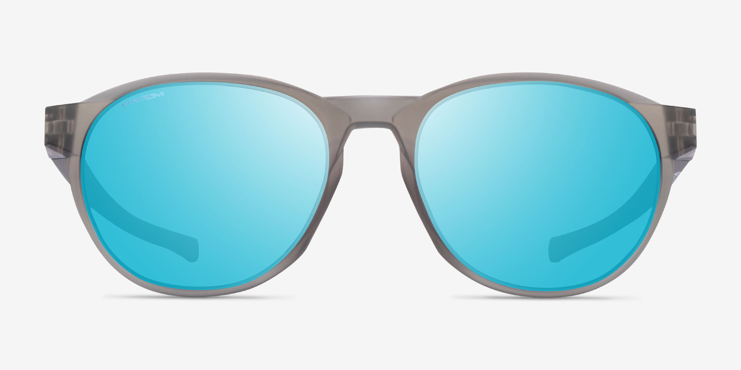 Oakley Reedmace - Round Matte Gray Ink Frame Prescription Sunglasses ...