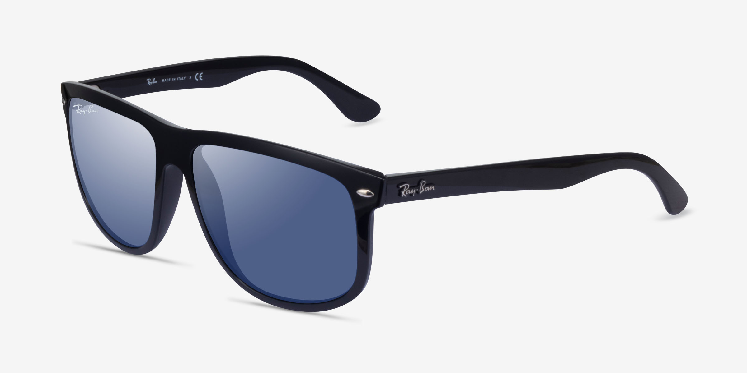 Ray-Ban RB4147 - Aviator Satin Black Frame Sunglasses For Men ...