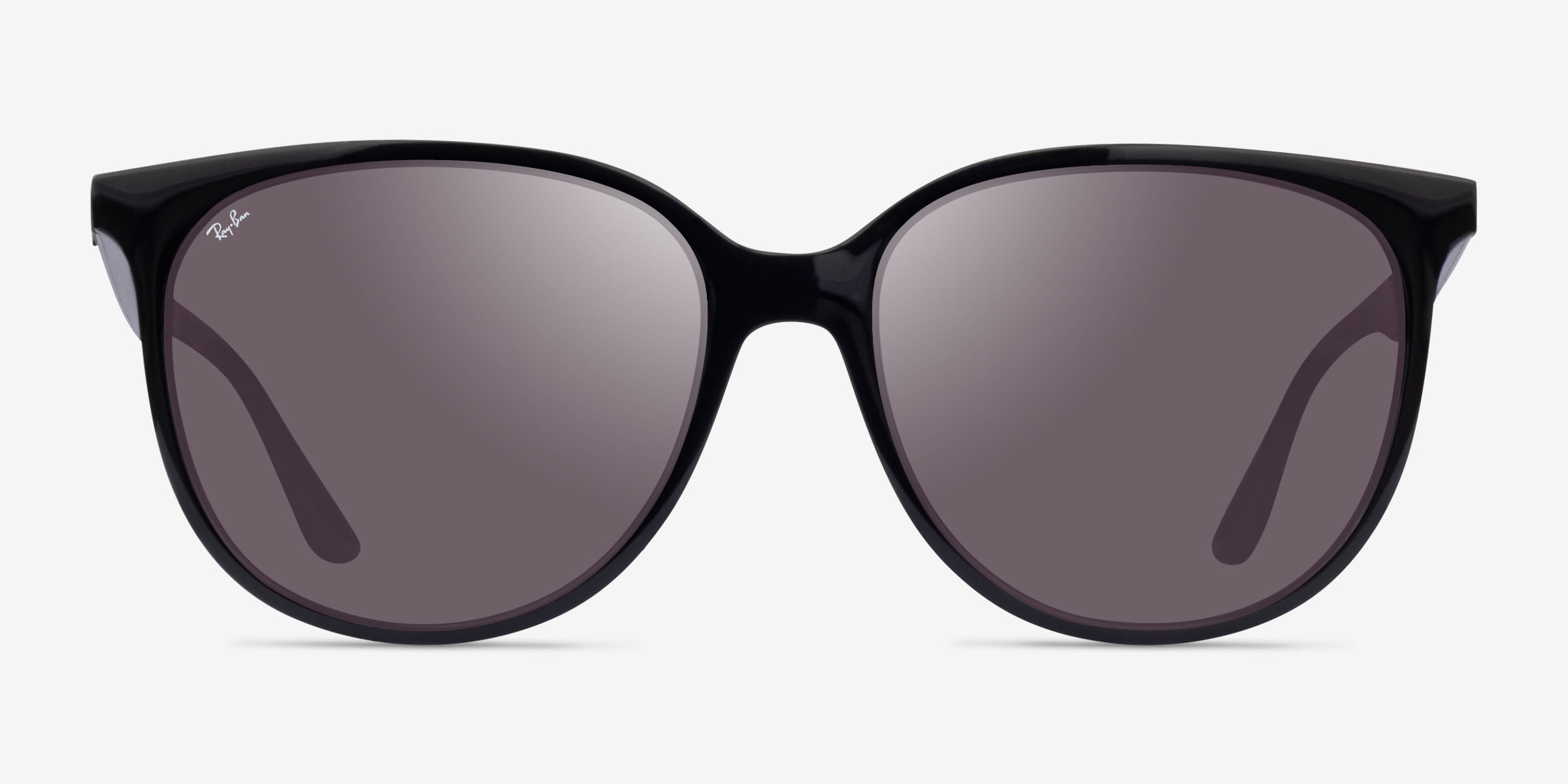 Ray-Ban RB4378 - Round Black Frame Sunglasses For Women | Eyebuydirect ...
