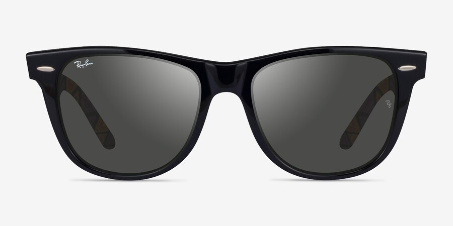 Ray-Ban RB2140 Wayfarer - Square Satin Black Frame Prescription ...