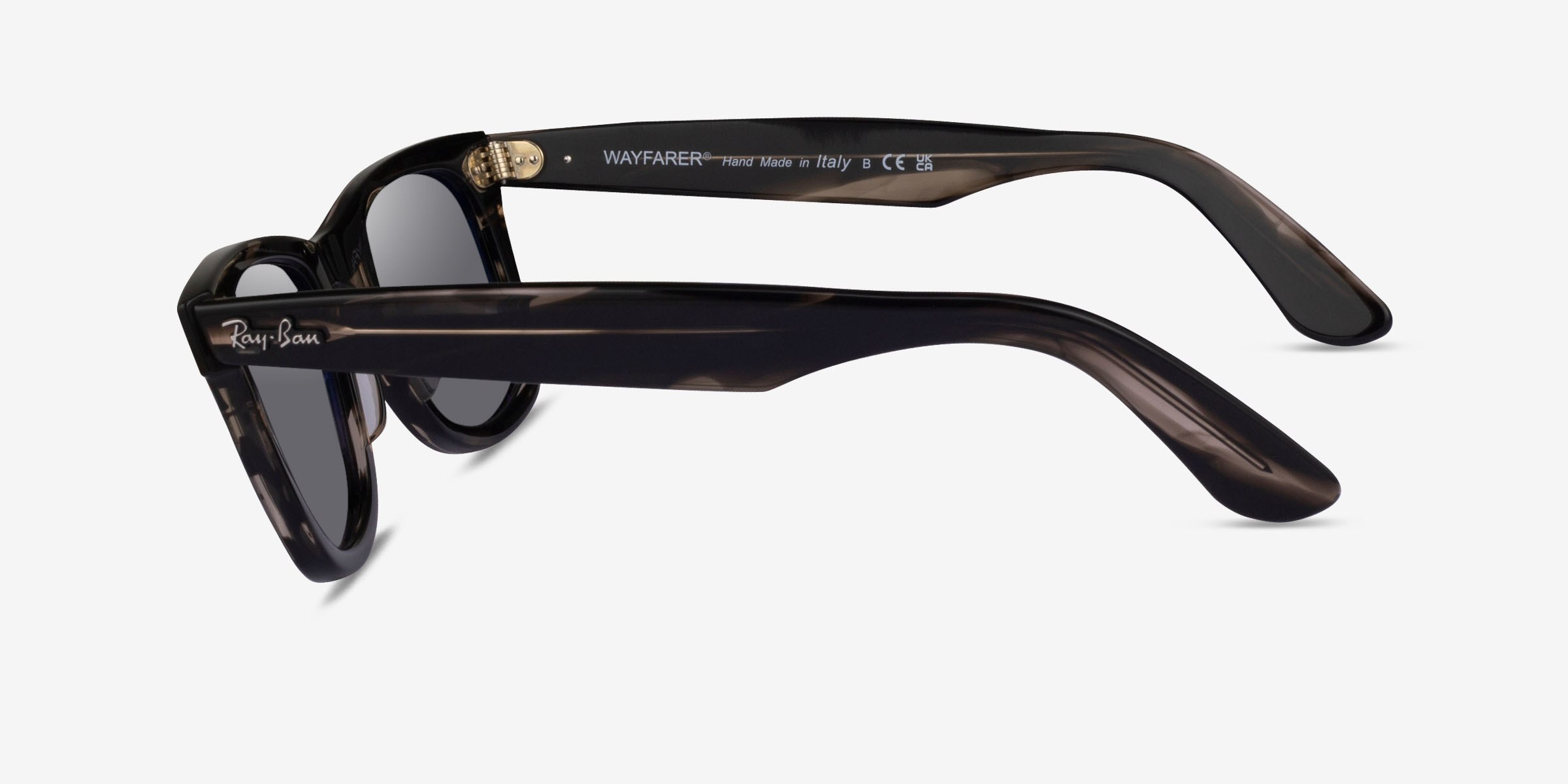 Ray-Ban RB2140 Wayfarer - Wayfarer Striped Gray Frame Prescription ...