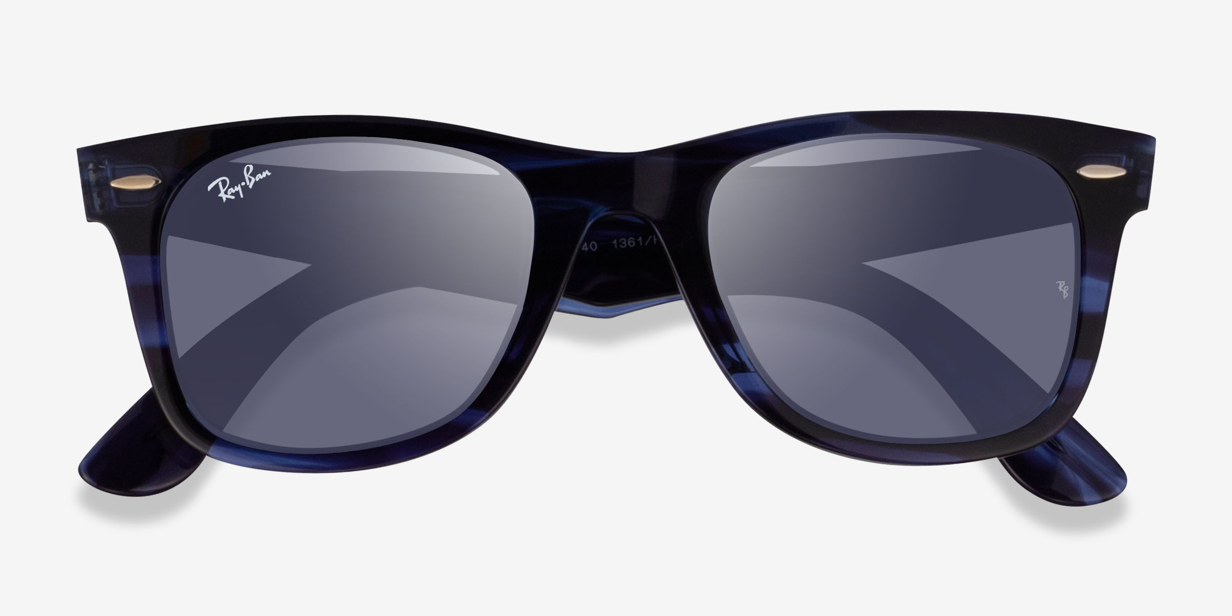 Ray-Ban RB2140 Wayfarer - Wayfarer Striped Blue Frame Prescription ...