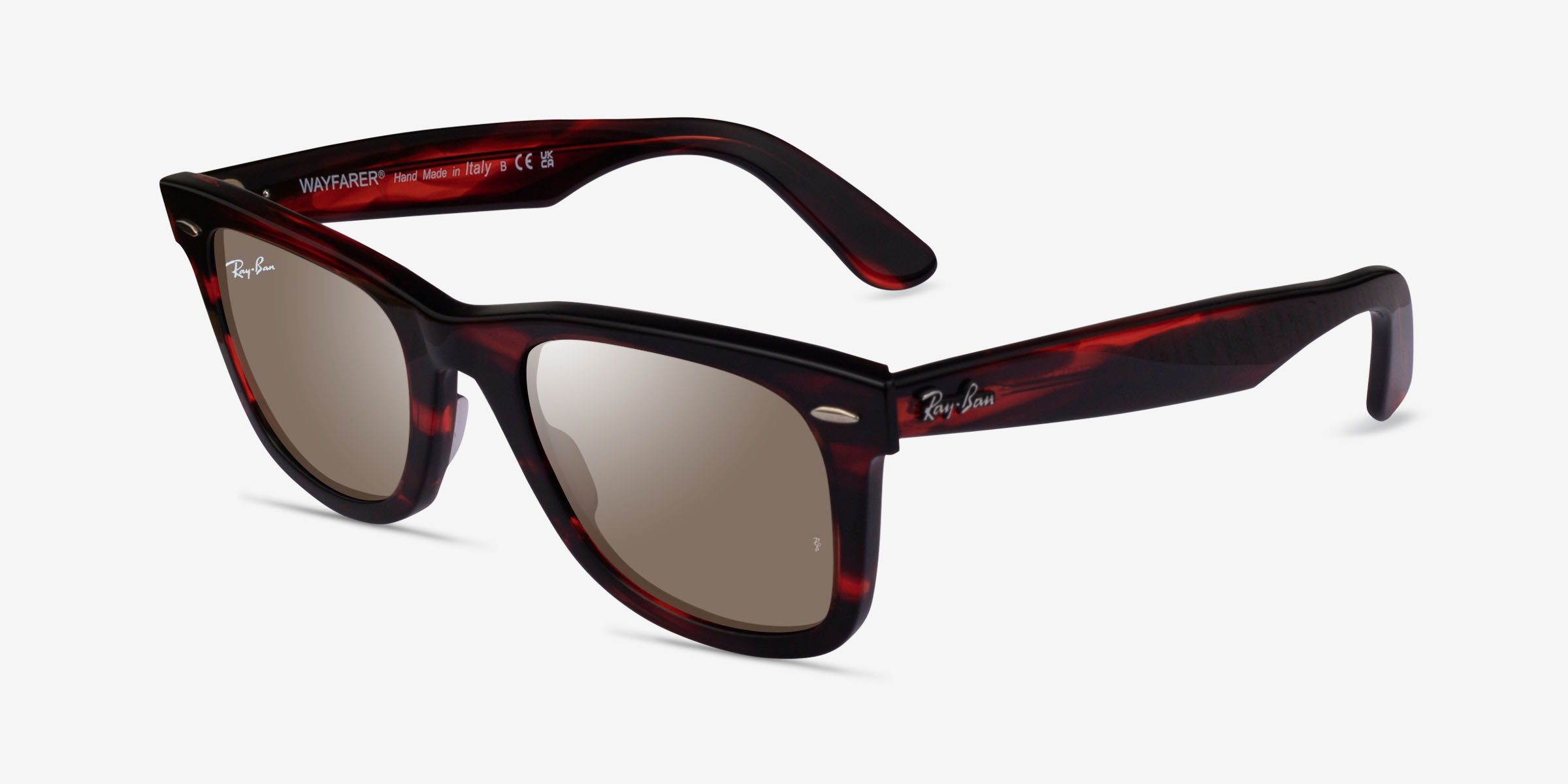 Ray-Ban RB2140 Wayfarer - Wayfarer Striped Red Frame Prescription Sunglasses | Eyebuydirect