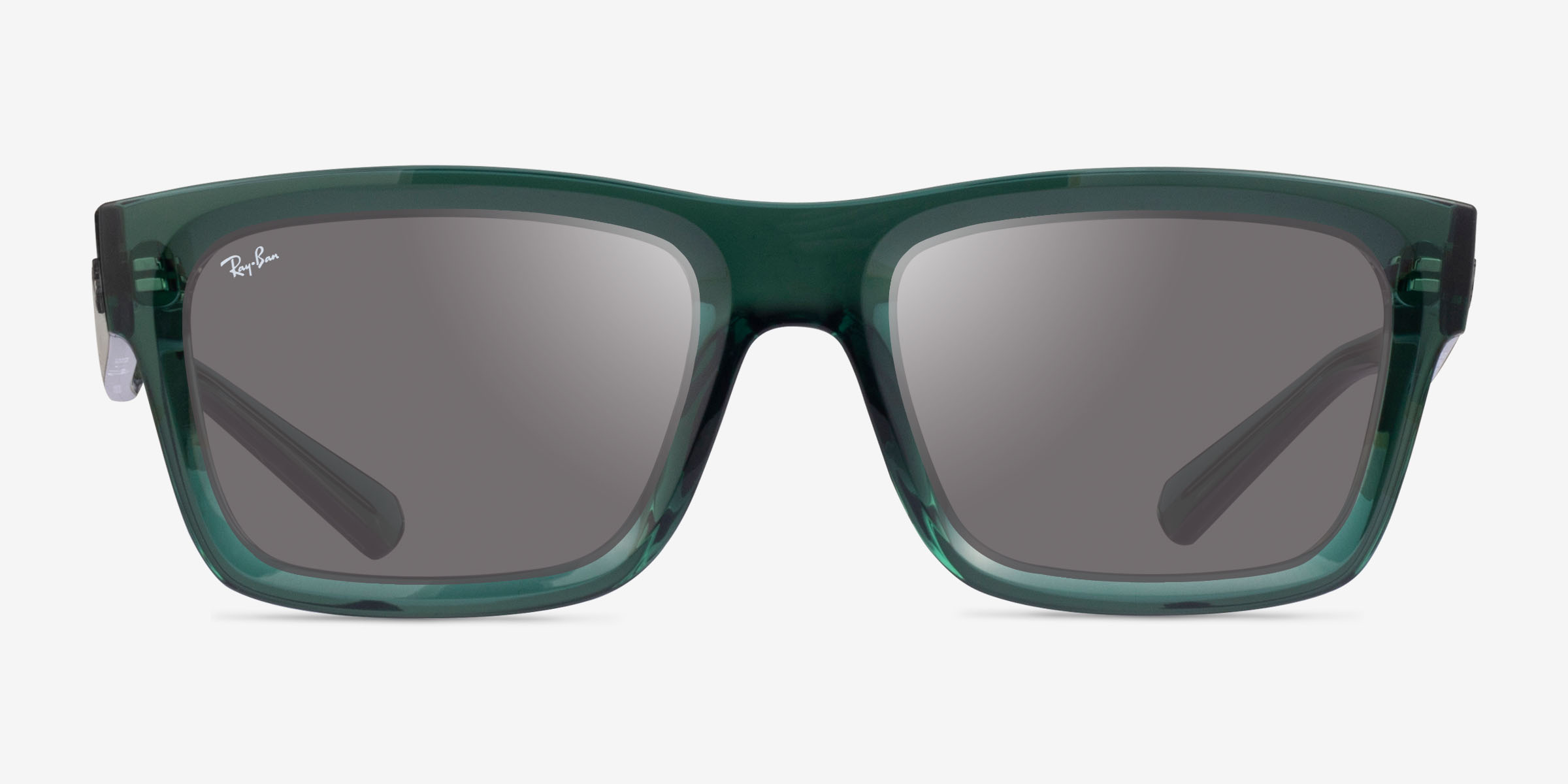 Ray-Ban RB4396 Warren - Square Transparent Green Frame Prescription ...