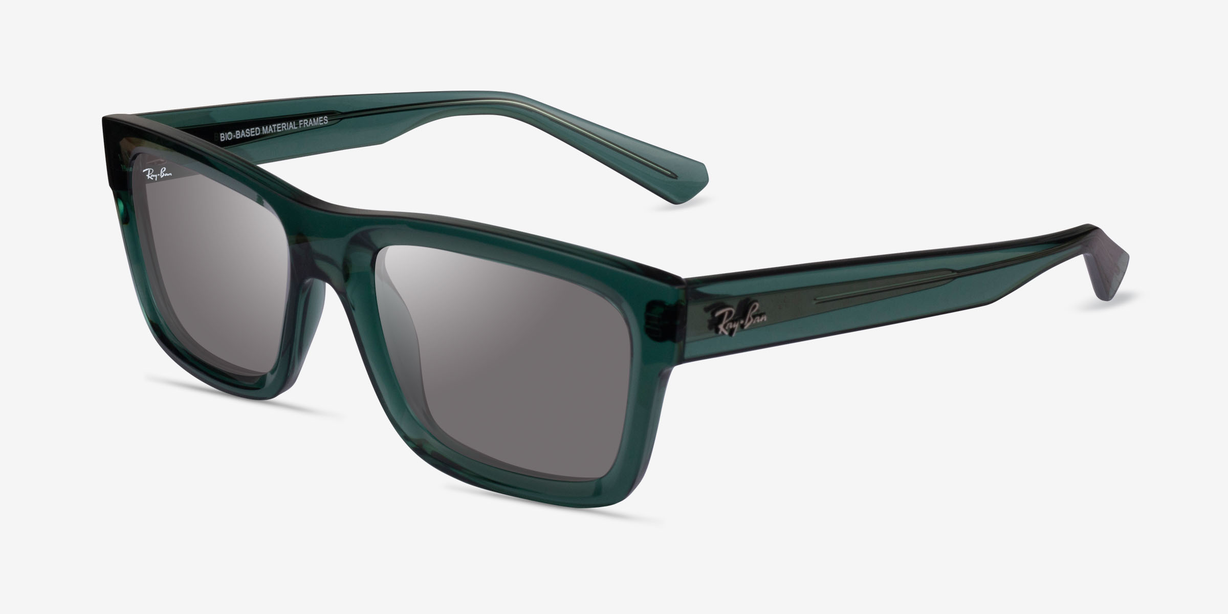 Ray-Ban RB4396 Warren - Square Transparent Green Frame Prescription ...