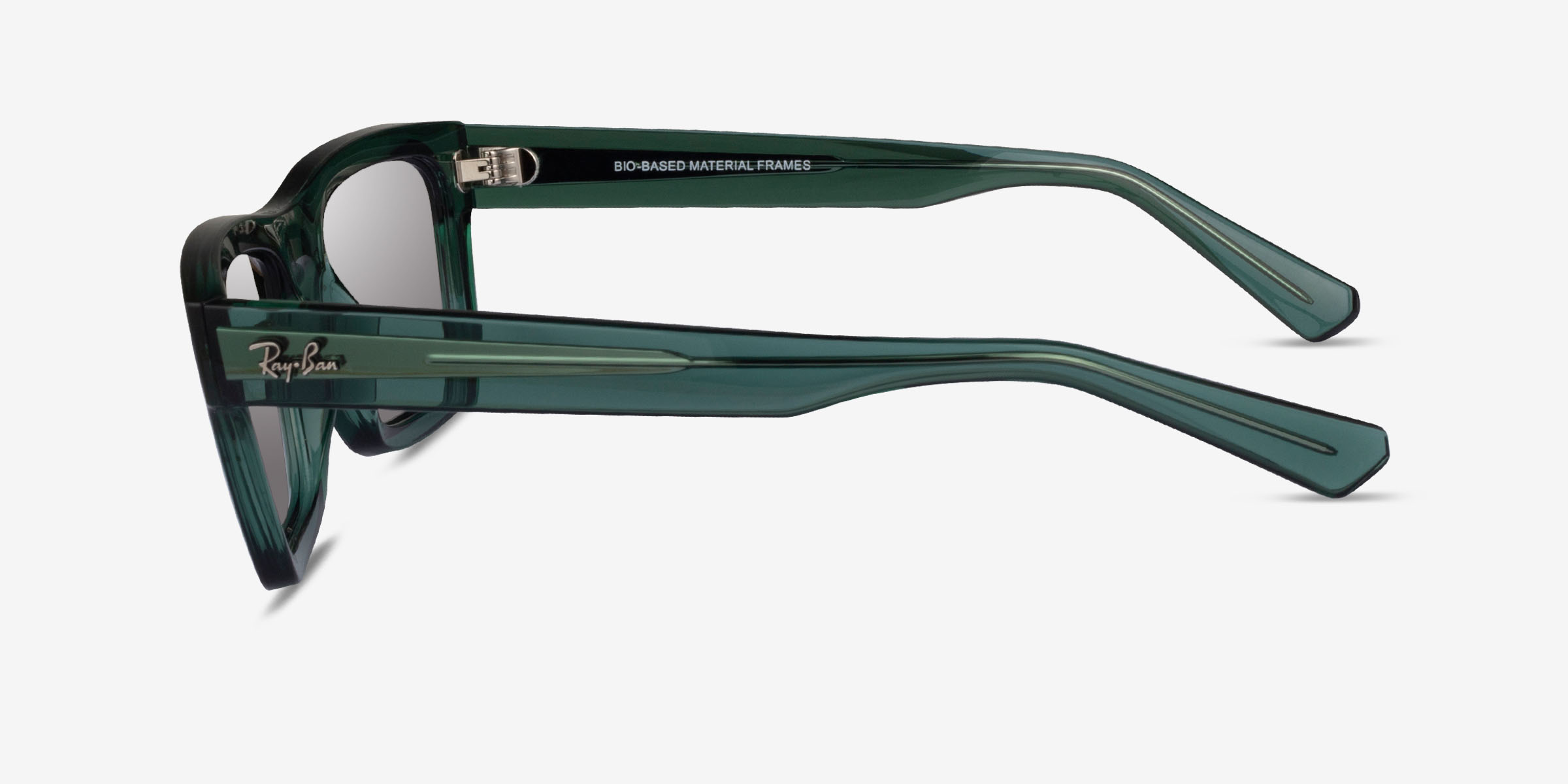 Ray-Ban RB4396 Warren - Square Transparent Green Frame Prescription ...