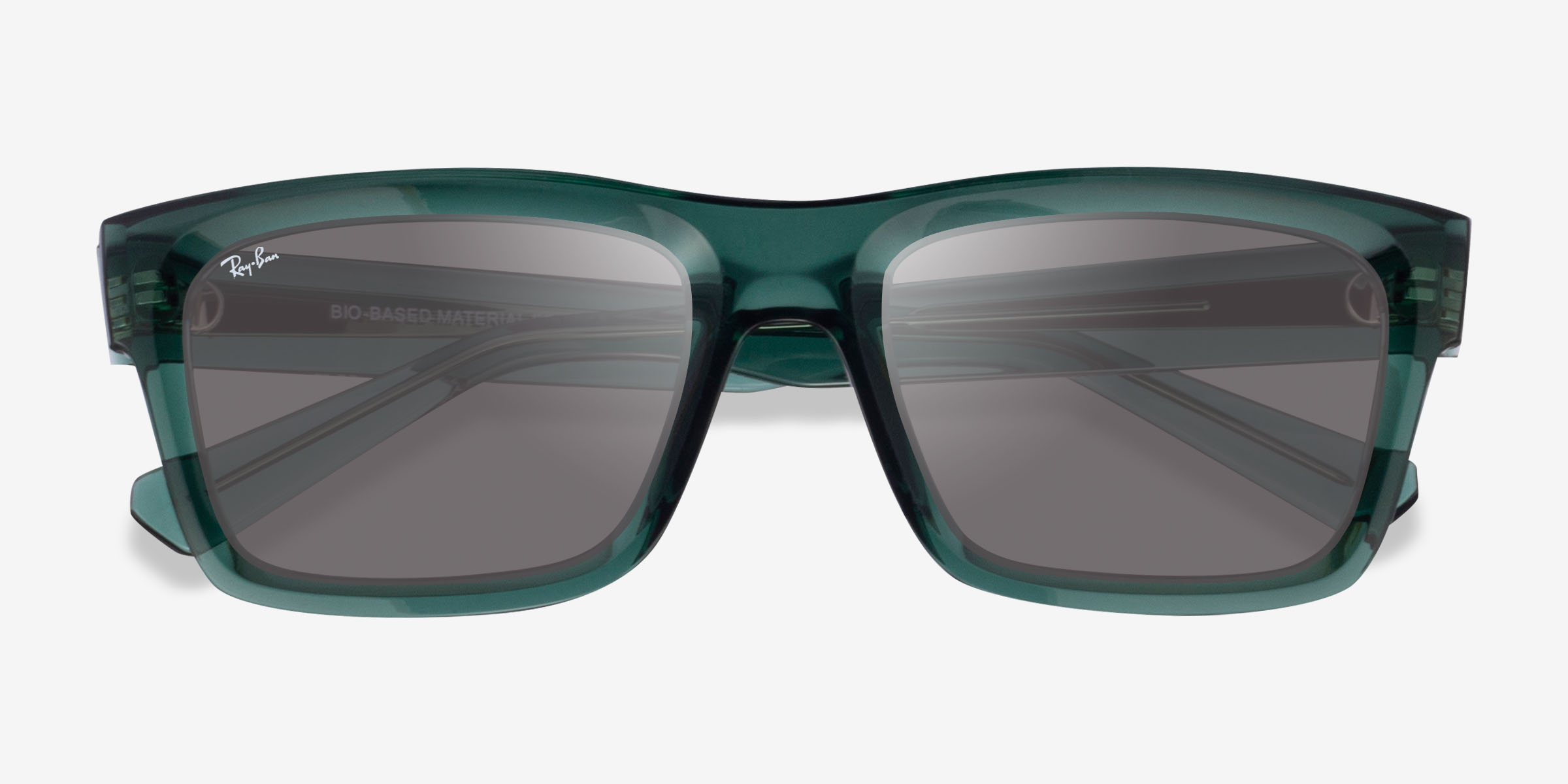 Ray-Ban RB4396 Warren - Square Transparent Green Frame Prescription ...