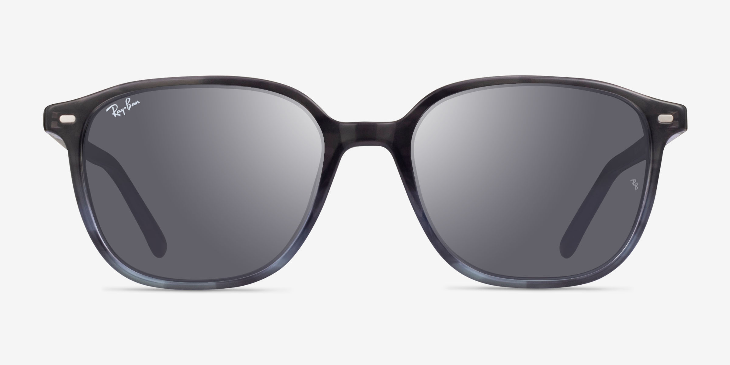 Ray-Ban RB2193 Leonard - Square Striped Gray Frame Prescription ...