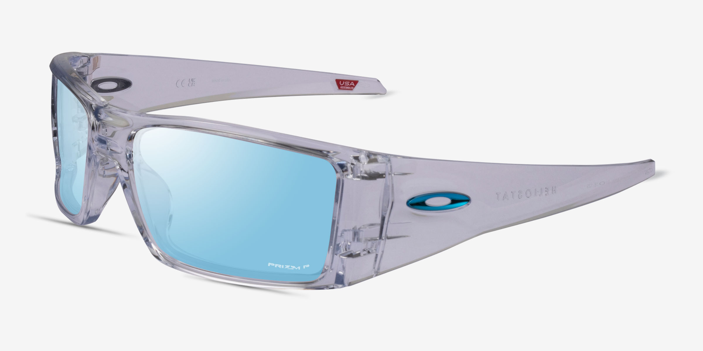 Oakley Heliostat - Rectangle Clear Frame Sunglasses For Men ...