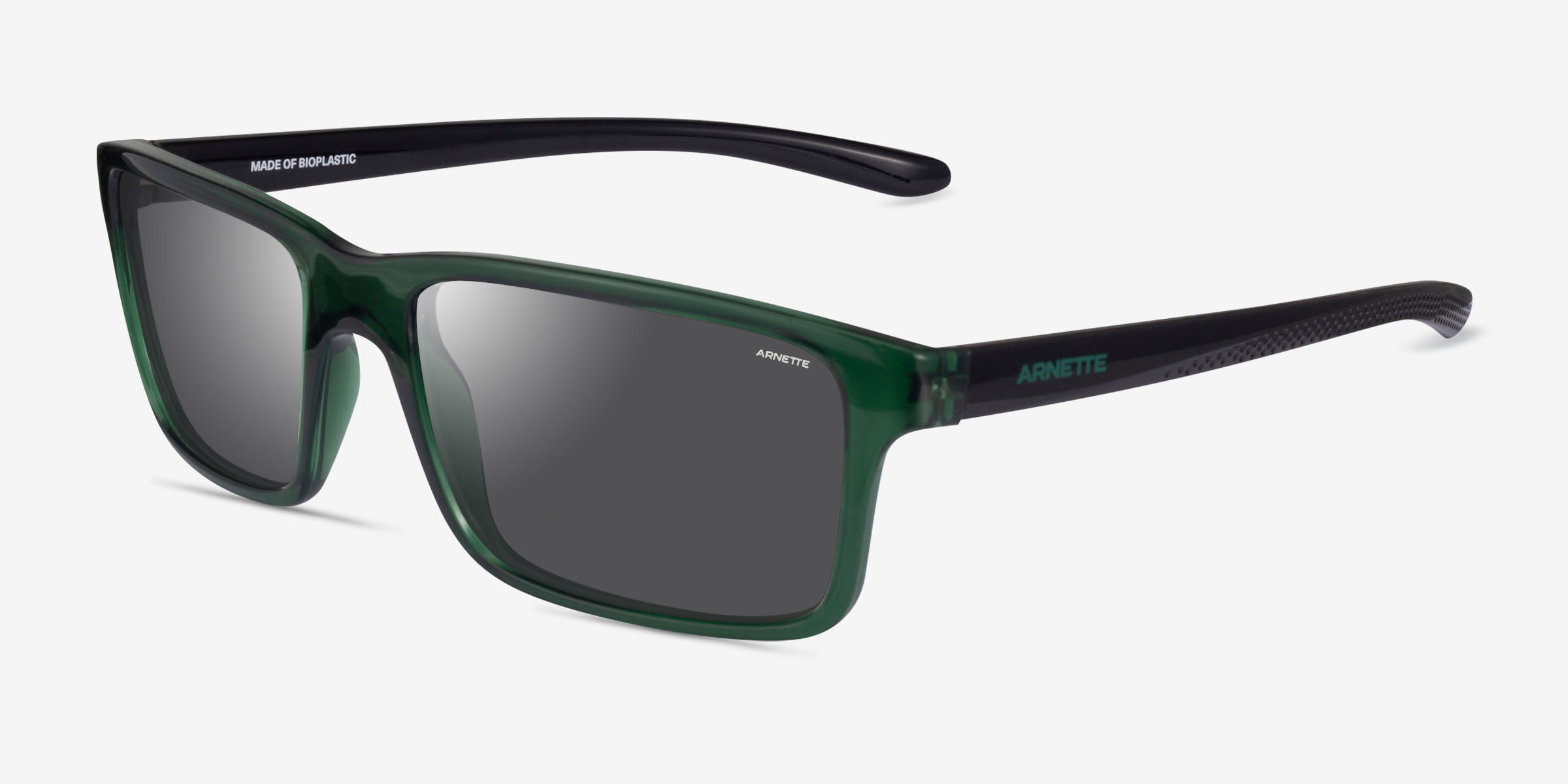 ARNETTE Mwamba - Rectangle Transparent Green Frame Prescription ...