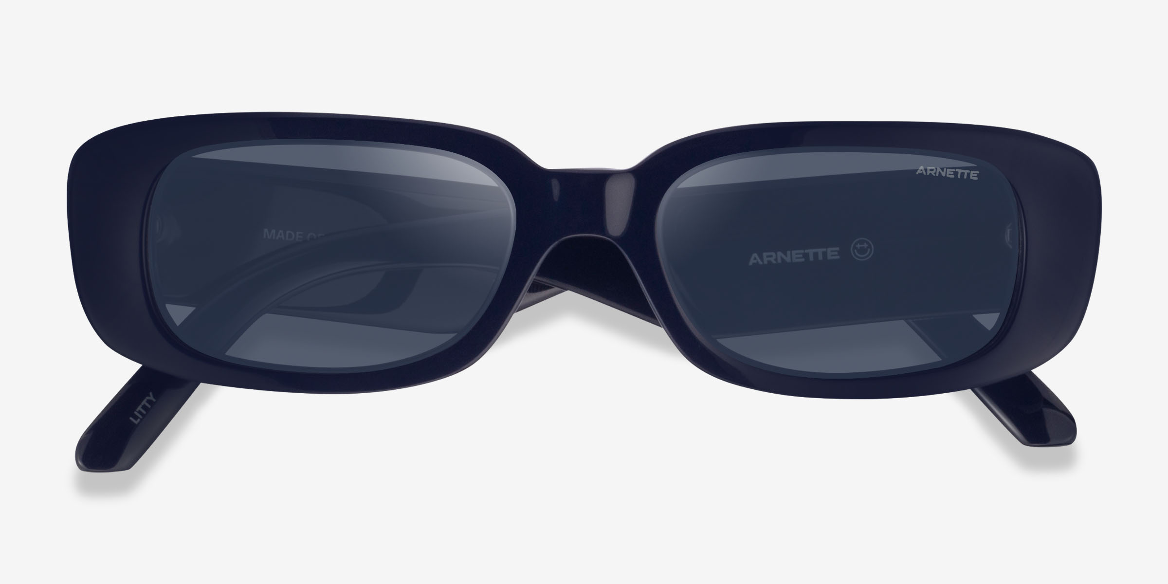 ARNETTE Litty - Rectangle Blue Frame Sunglasses For Men | Eyebuydirect