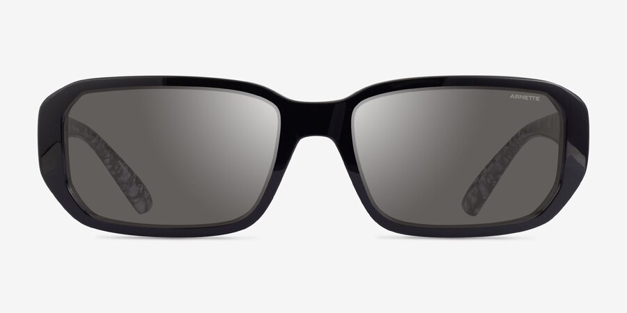 ARNETTE Gringo - Rectangle Black Frame Prescription Sunglasses ...