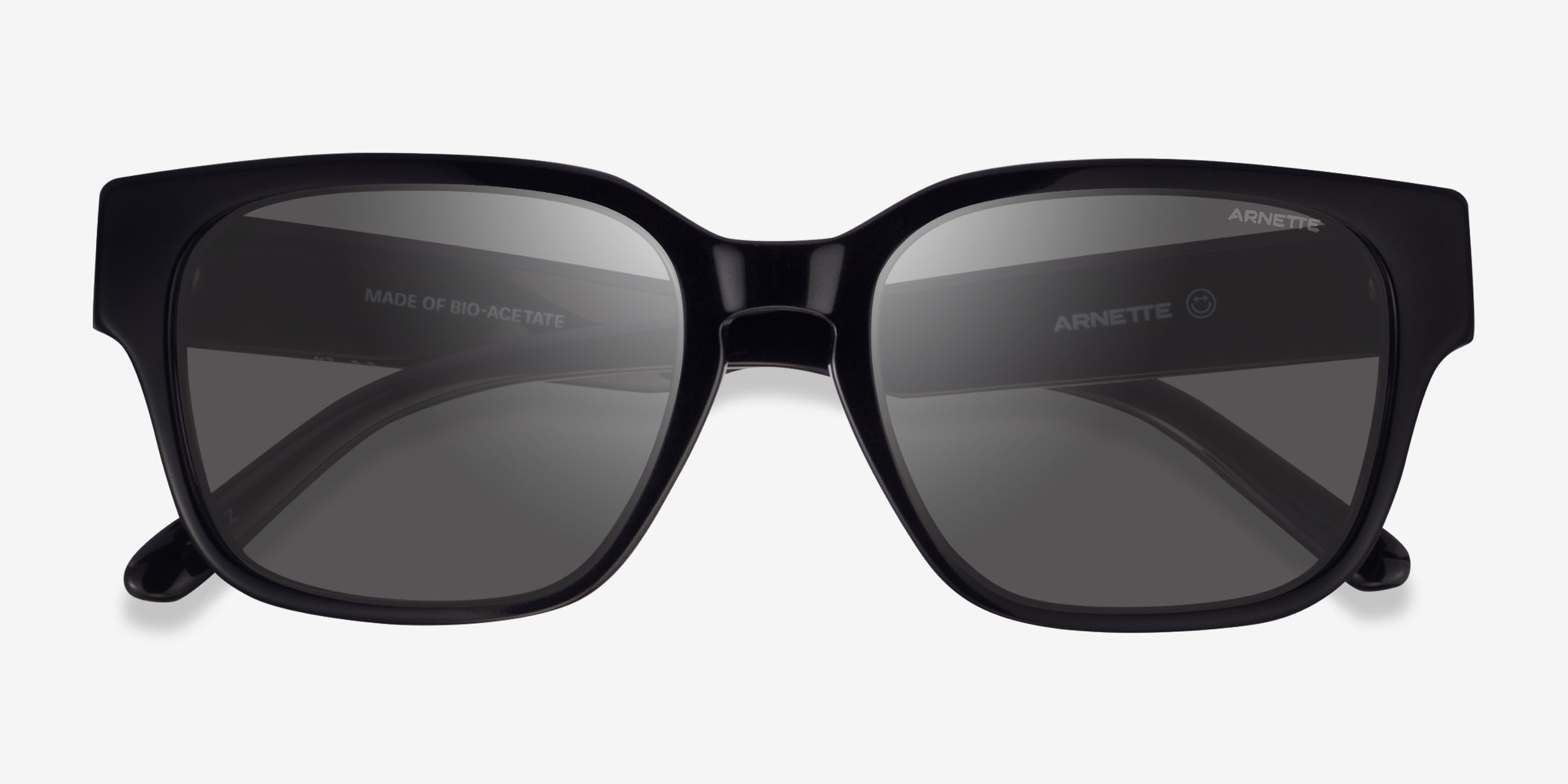 ARNETTE AN4294 Type Z - Square Black Frame Sunglasses For Men ...