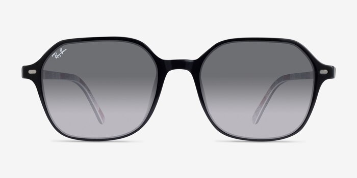 Ray-Ban RB2194 John - Square Black Frame Prescription Sunglasses ...