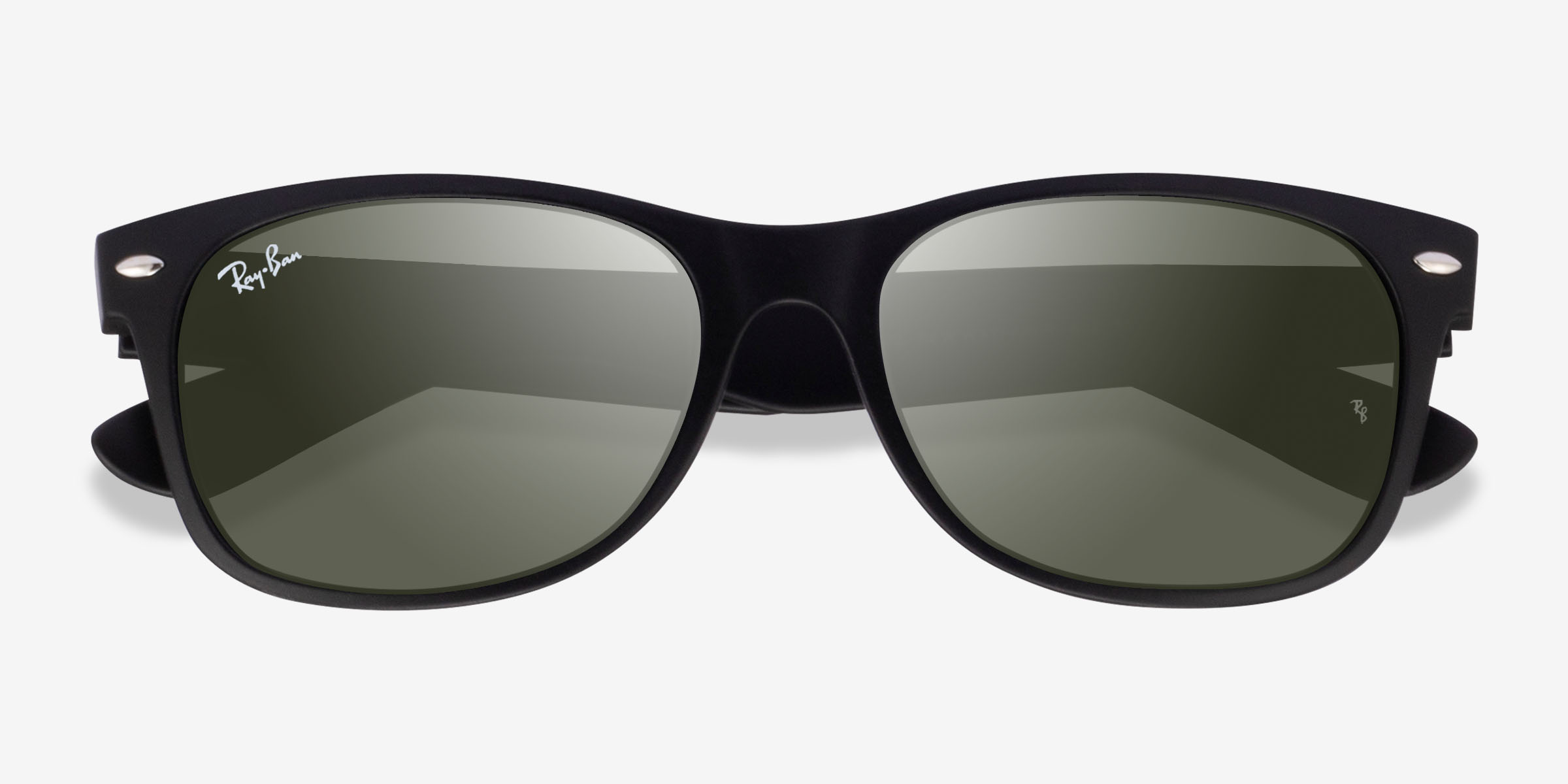 Ray-Ban RB2132 Wayfarer - Wayfarer Rubber Black Frame Prescription ...
