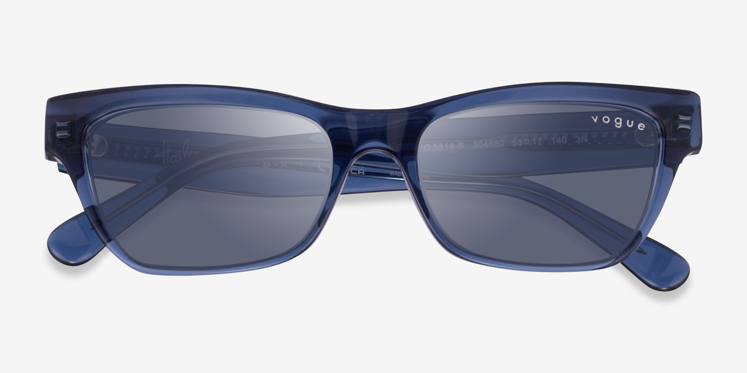 Vogue Eyewear VO5514S - Cat Eye Clear Blue Frame Sunglasses For Women ...