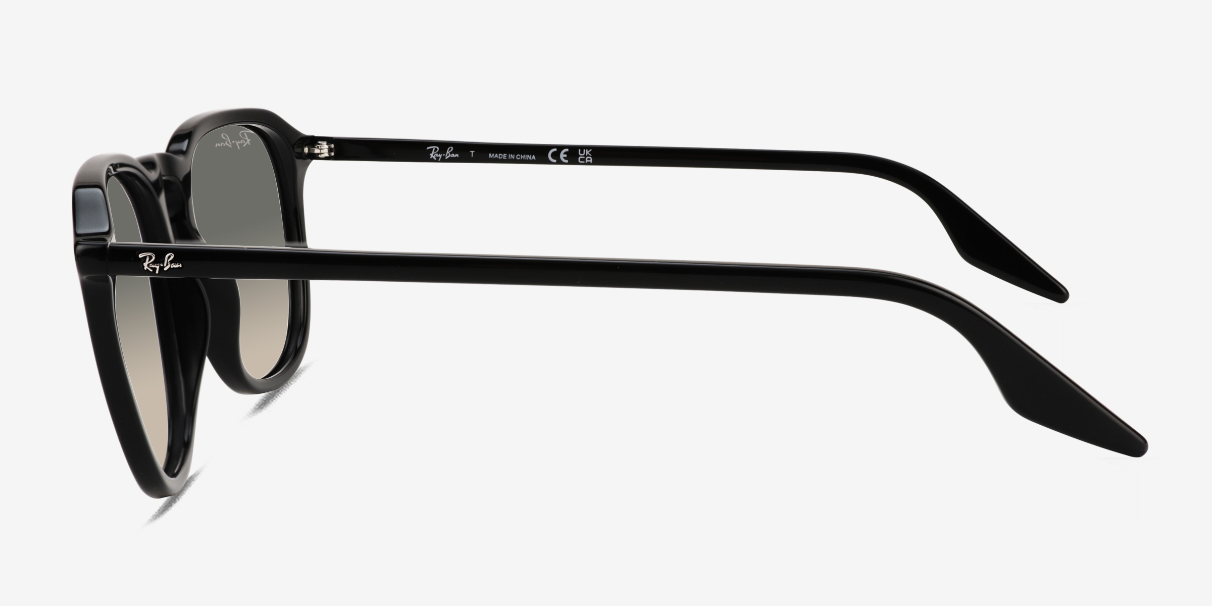 Ray-Ban RB2203 - Square Black Frame Prescription Sunglasses ...