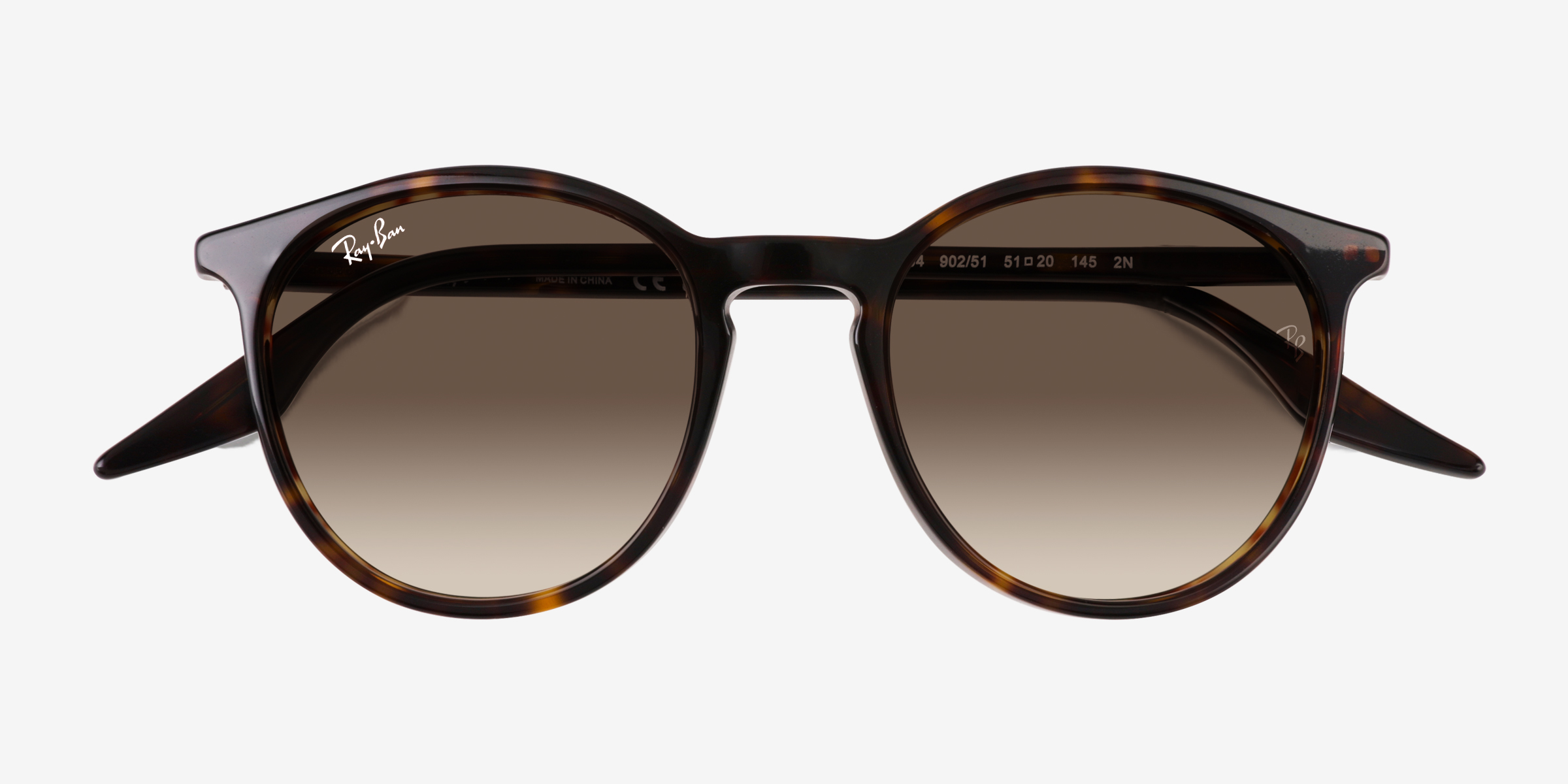 Ray-Ban RB2204 - Round Tortoise Frame Prescription Sunglasses ...