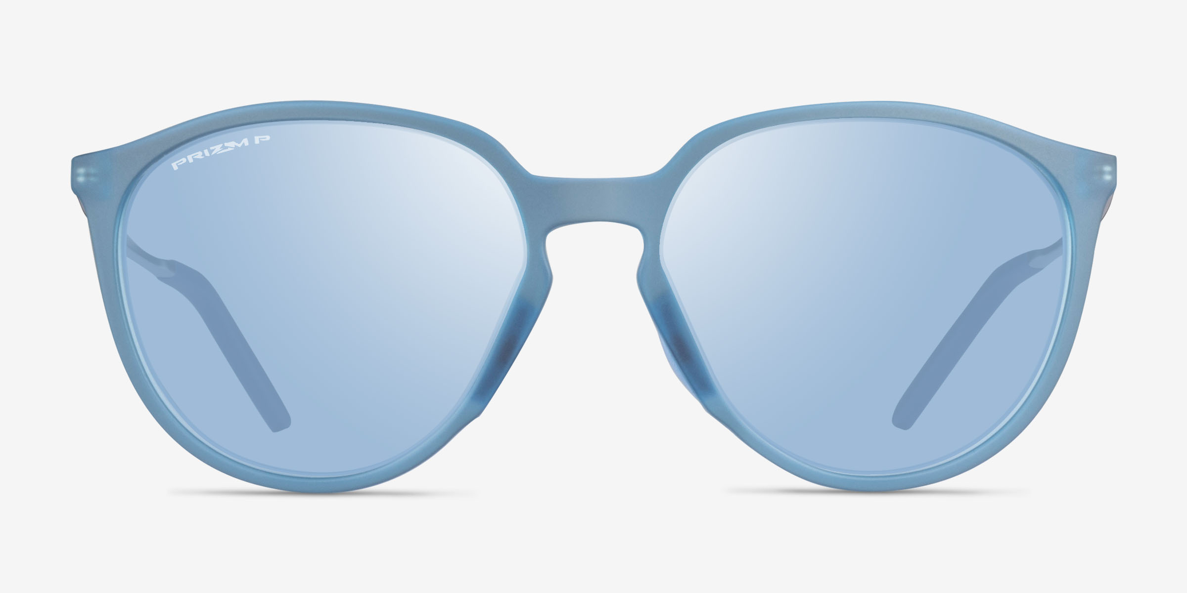 Oakley Sielo - Round Matte Blue Frame Prescription Sunglasses ...