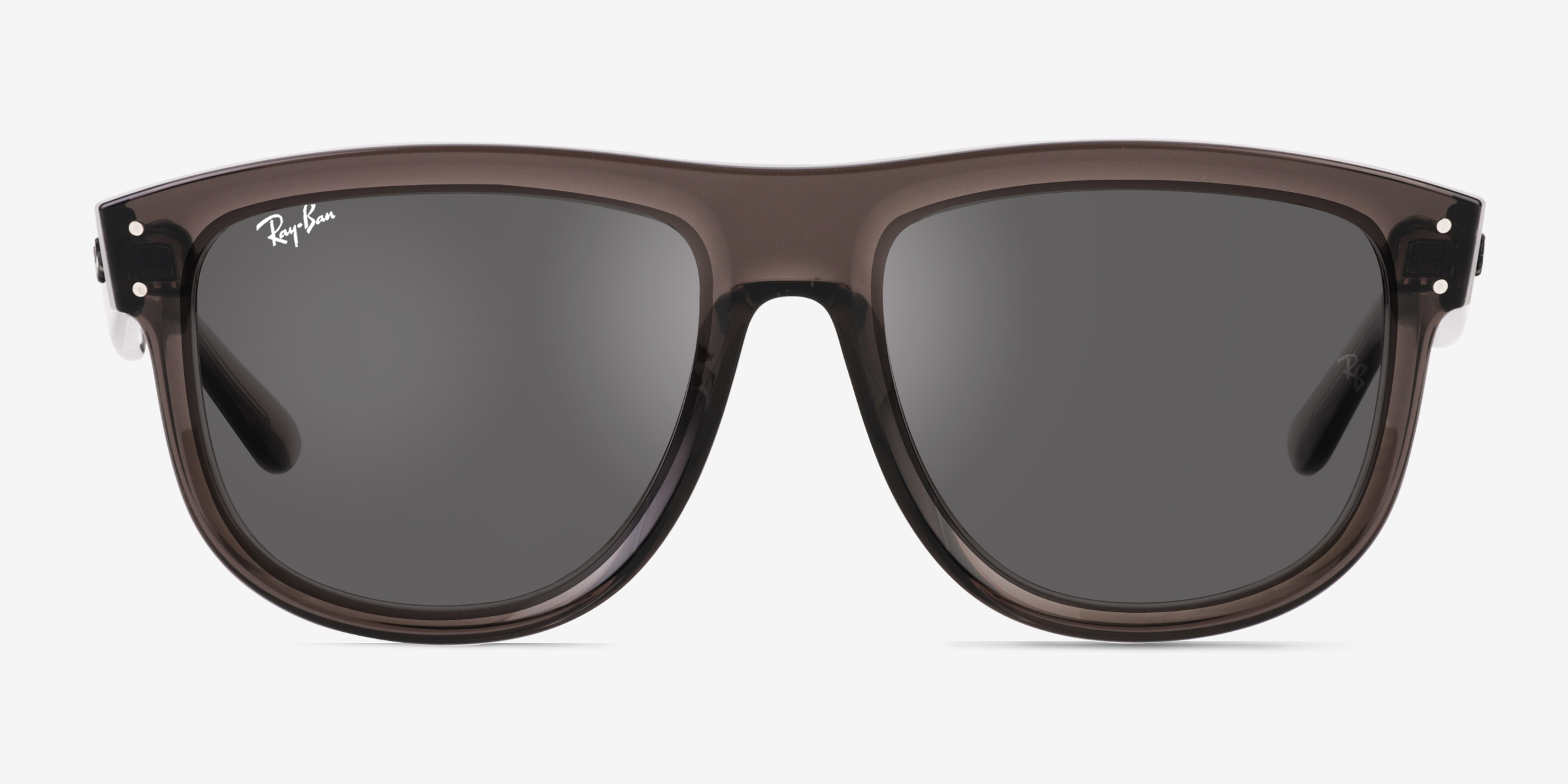 Ray-Ban Boyfriend Reverse - Aviator Transparent Dark Gray Frame ...