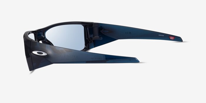 Oakley Heliostat - Rectangle Clear Blue Frame Sunglasses For Men ...