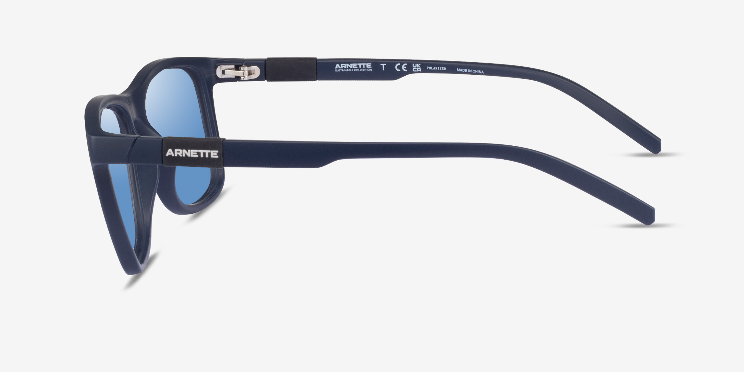 ARNETTE Dude - Square Matte Navy Frame Prescription Sunglasses ...