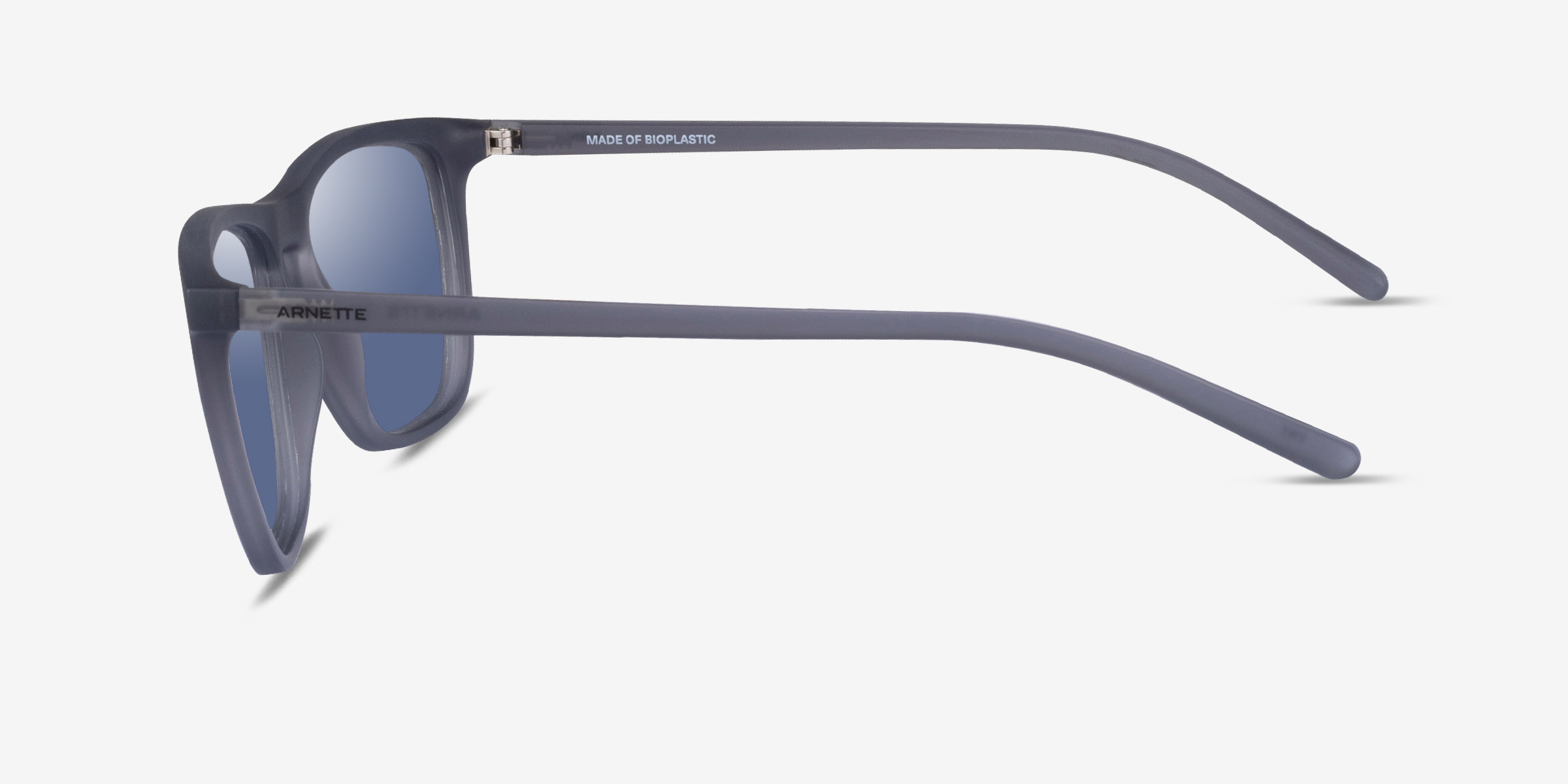 ARNETTE Fry - Square Matte Gray Frame Prescription Sunglasses ...