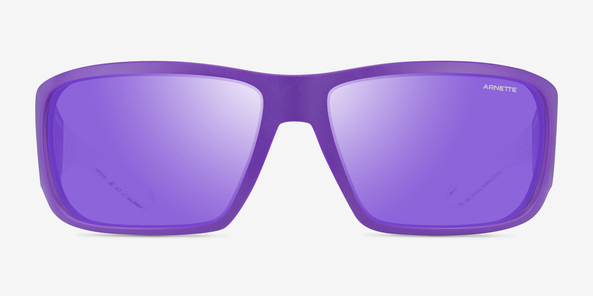 ARNETTE Snap Ii - Rectangle Matte Purple Frame Sunglasses For Women ...