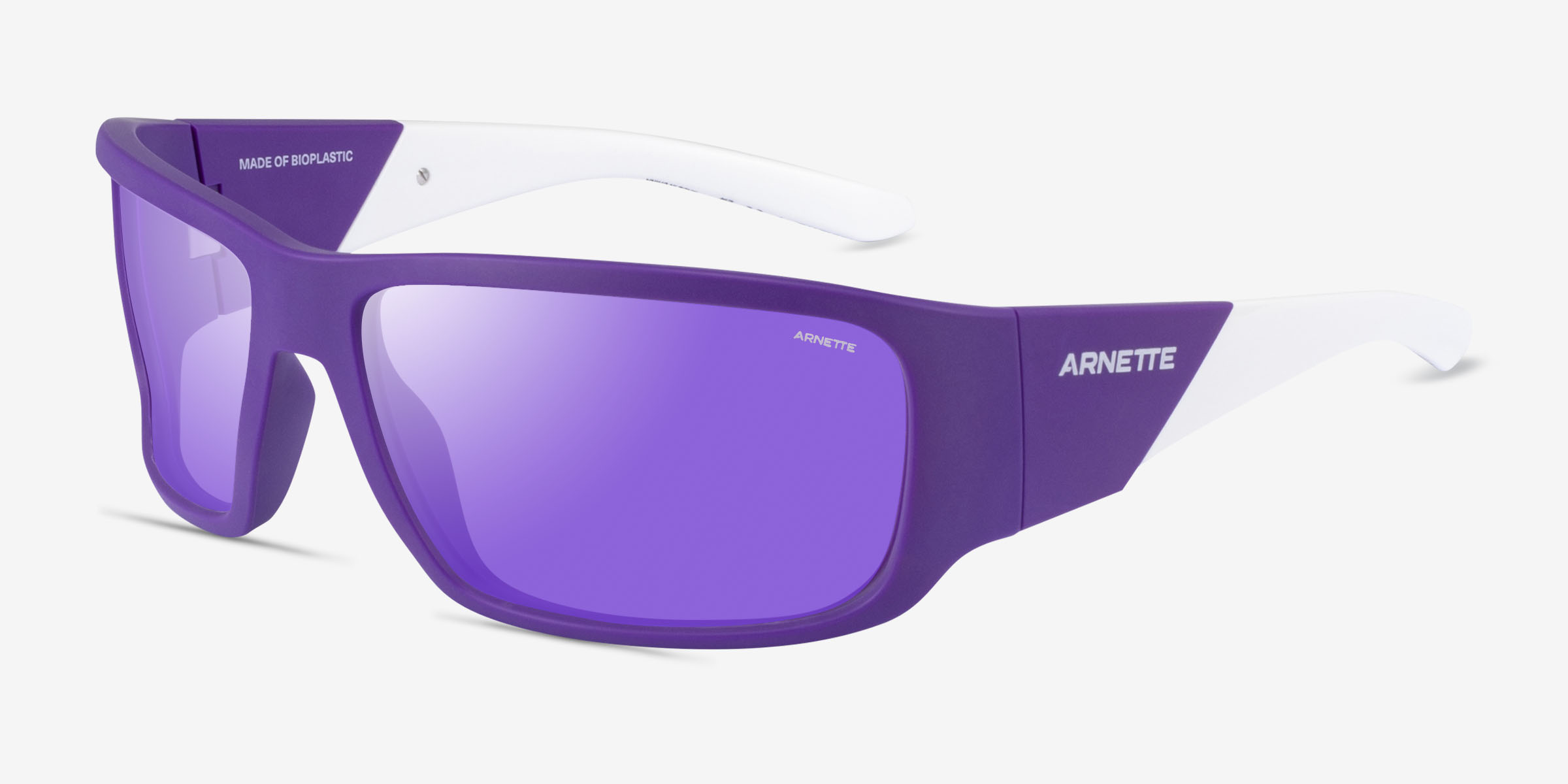 ARNETTE Snap Ii - Rectangle Matte Purple Frame Sunglasses For Women ...