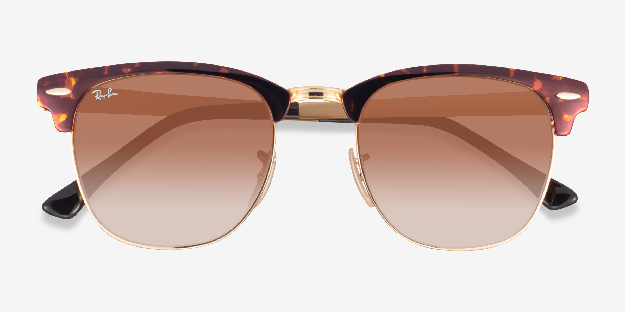 Ray-Ban RB3716 Clubmaster - Square Havana On Arista Frame Prescription ...