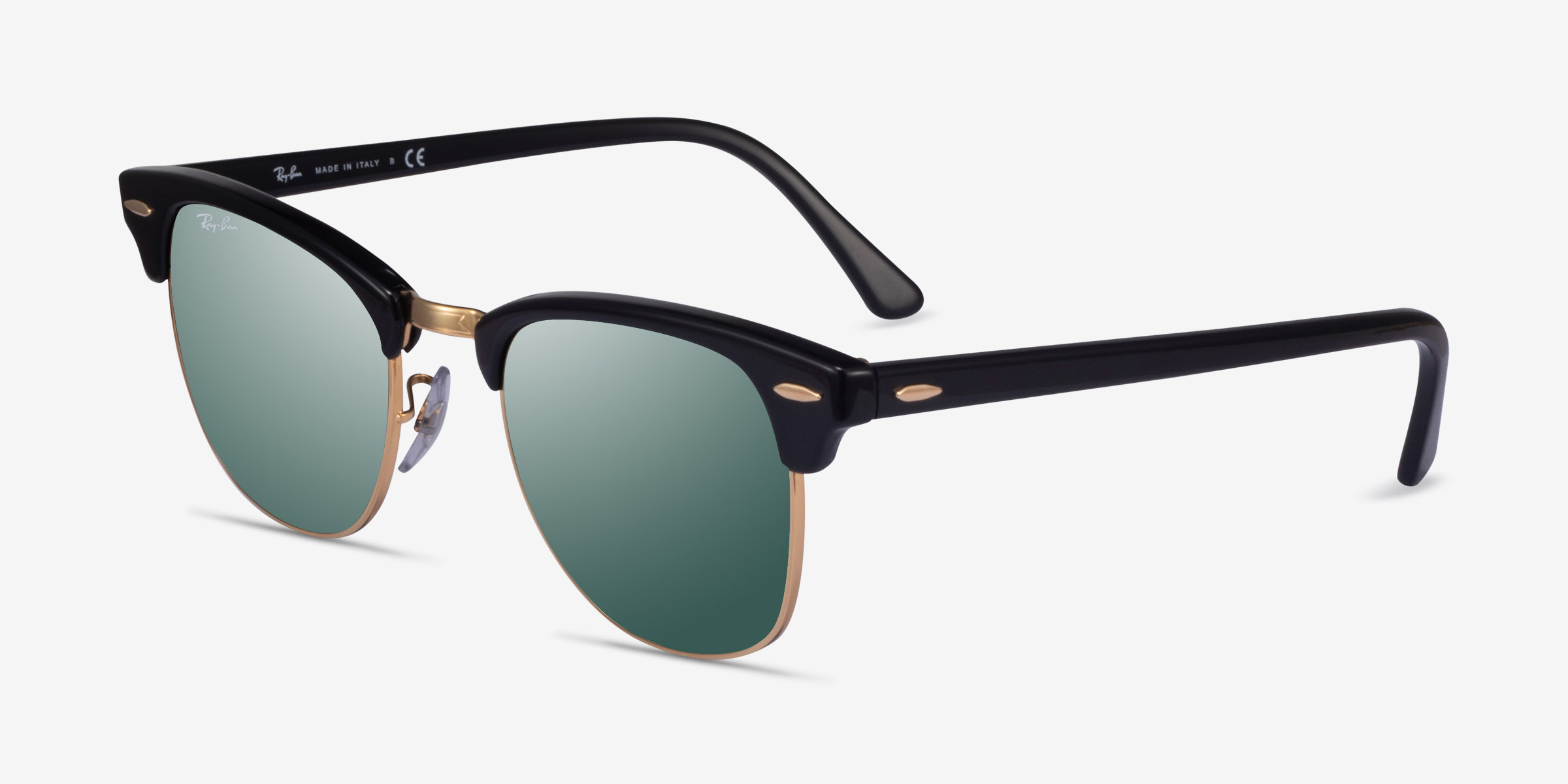 Ray Ban Rb3016 Clubmaster Browline Black Frame Prescription