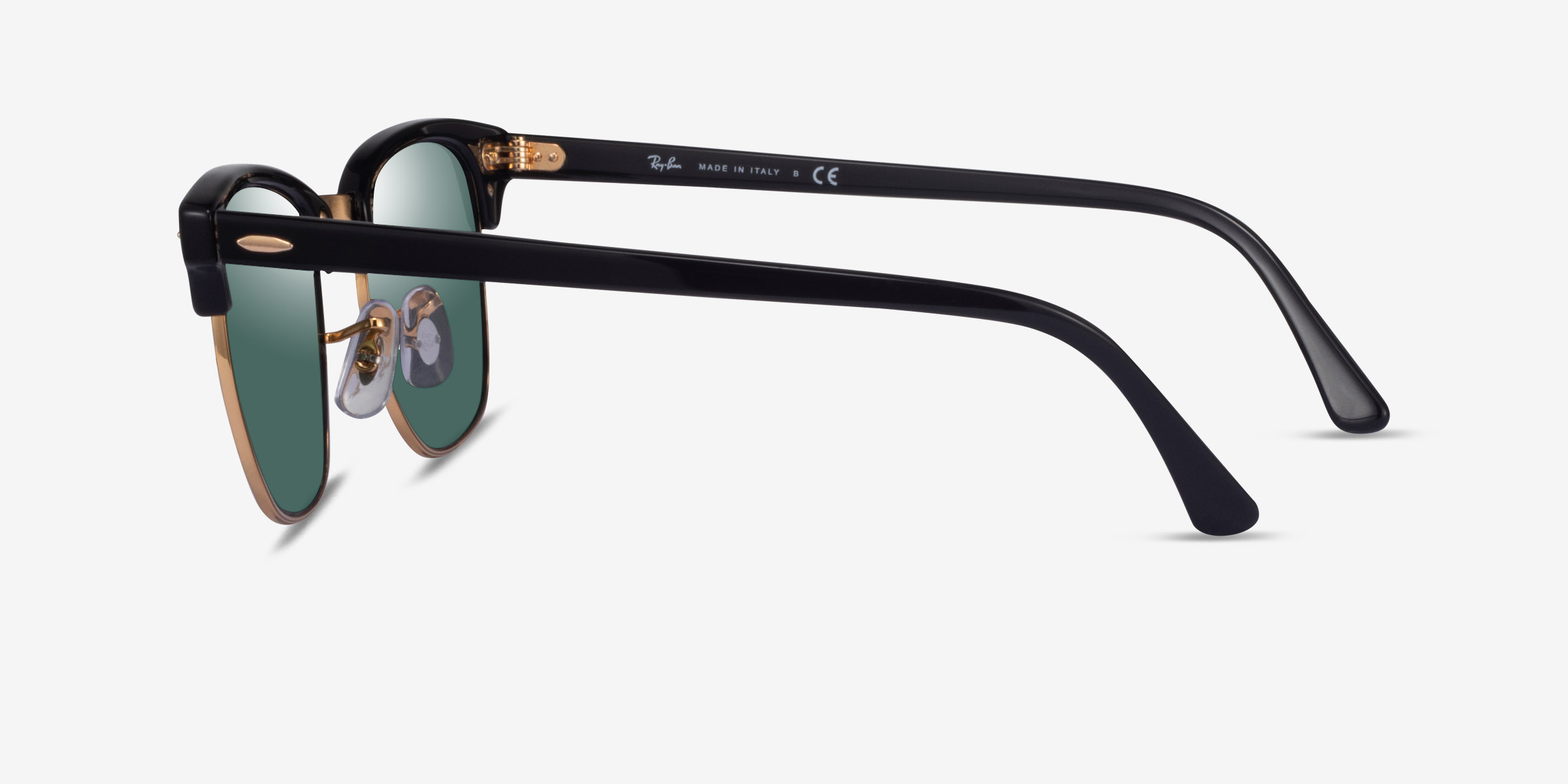 Ray-Ban RB3016 Clubmaster - Browline Black Frame Prescription ...