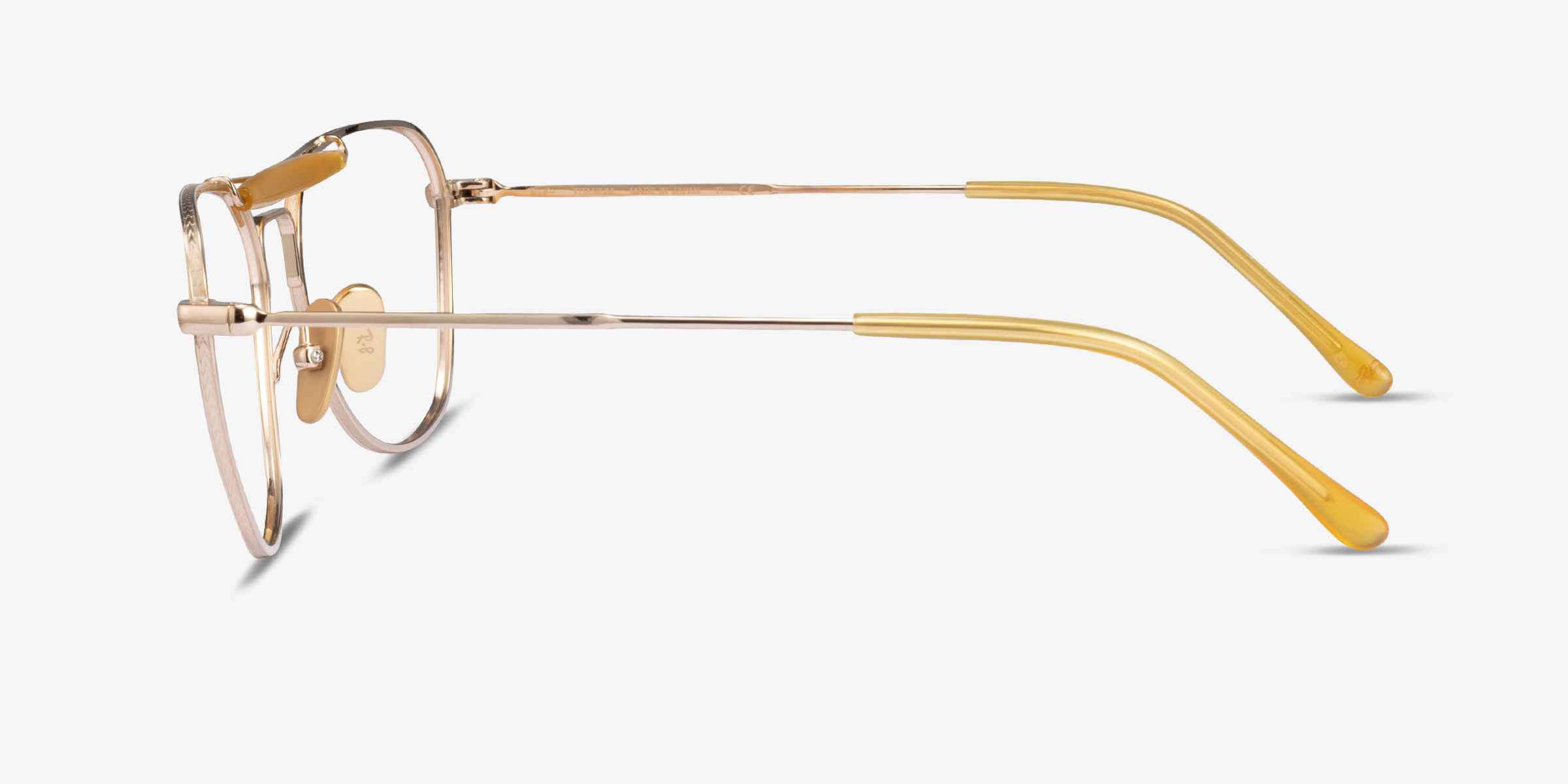 Ray-Ban RB8064V - Aviator Gold Frame Eyeglasses | Eyebuydirect