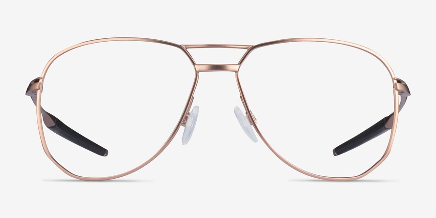 Oakley Contrail Ti Rx Aviator Satin Rose Gold Frame Eyeglasses