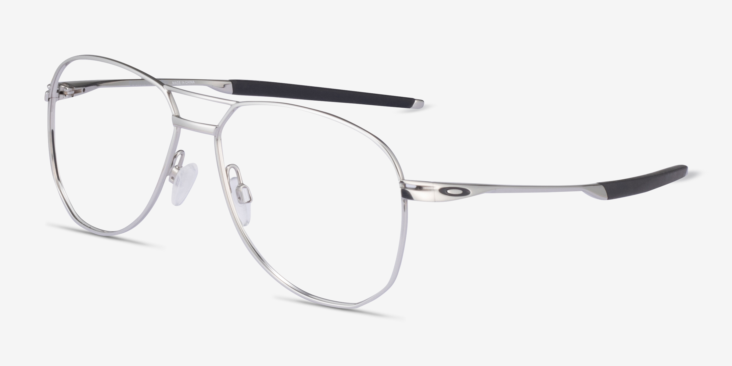 Oakley Contrail Ti Rx - Aviator Polished Chrome Frame Eyeglasses ...