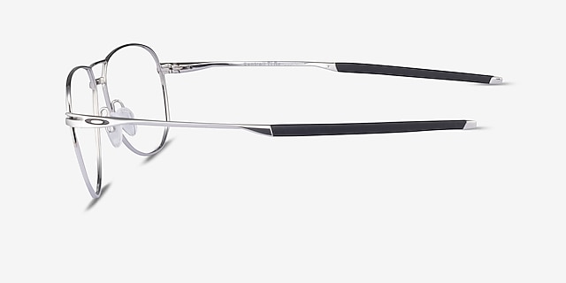 Oakley Contrail Ti Rx Aviator Polished Chrome Frame Eyeglasses